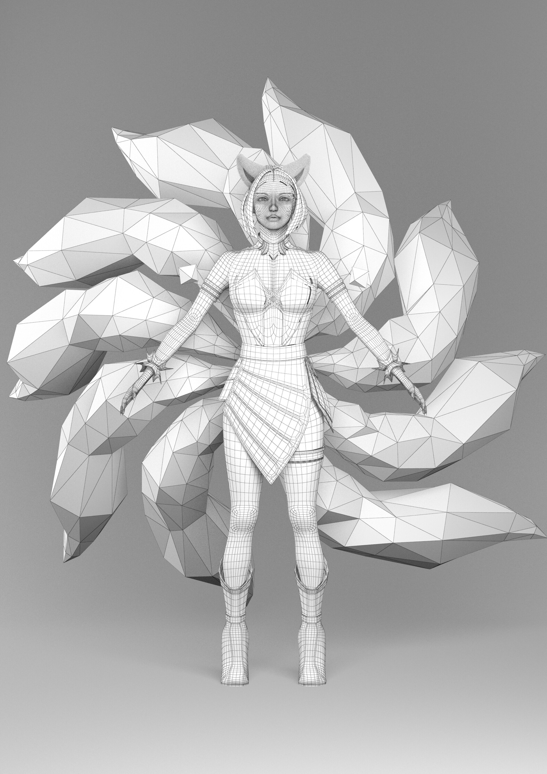 ArtStation - Study Project: Ahri K/DA Prestige