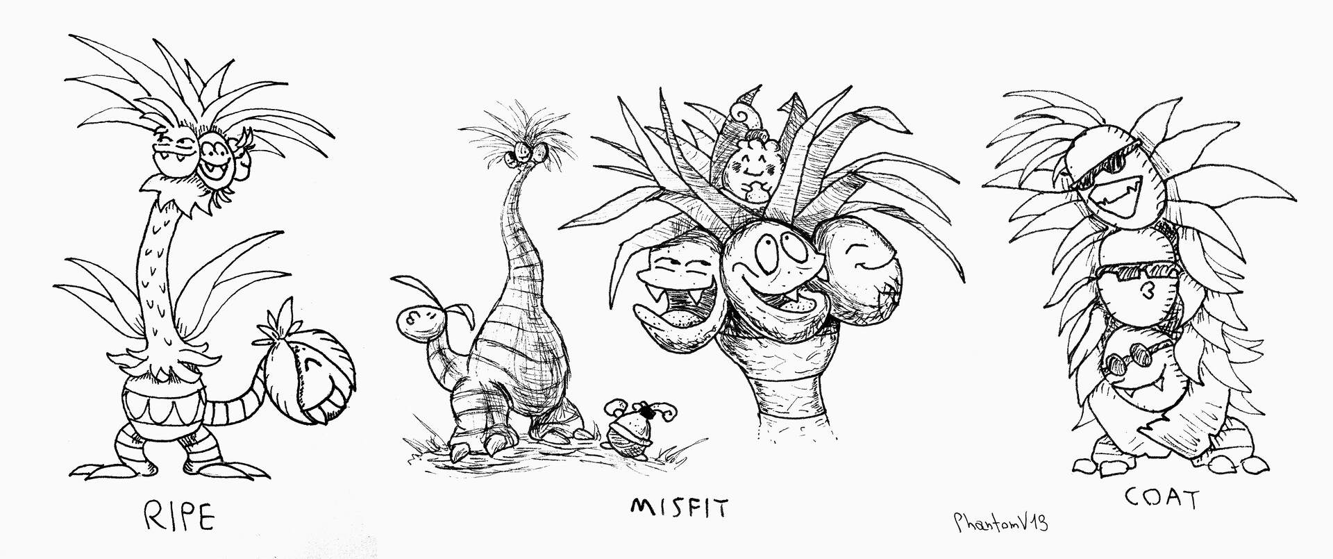 pokemon exeggutor coloring pages