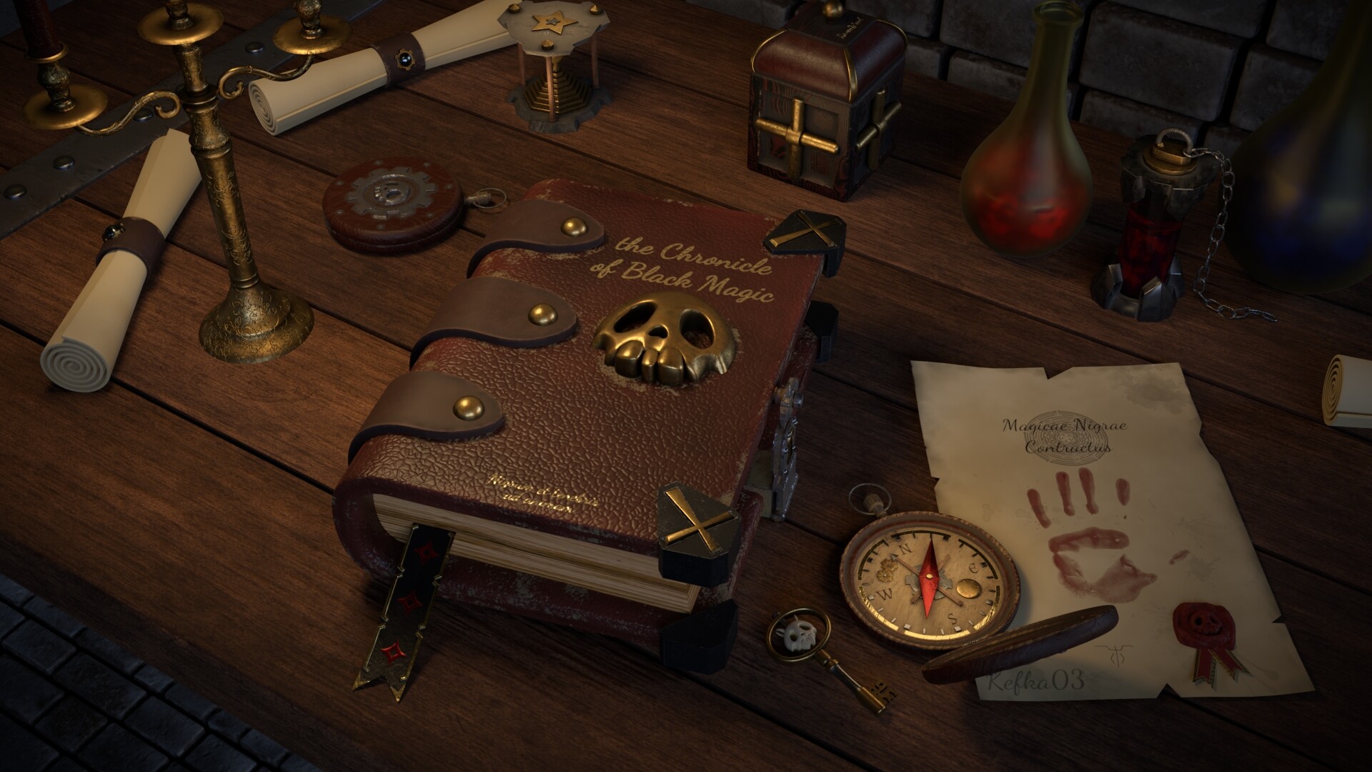 ArtStation - Magic Book Scene