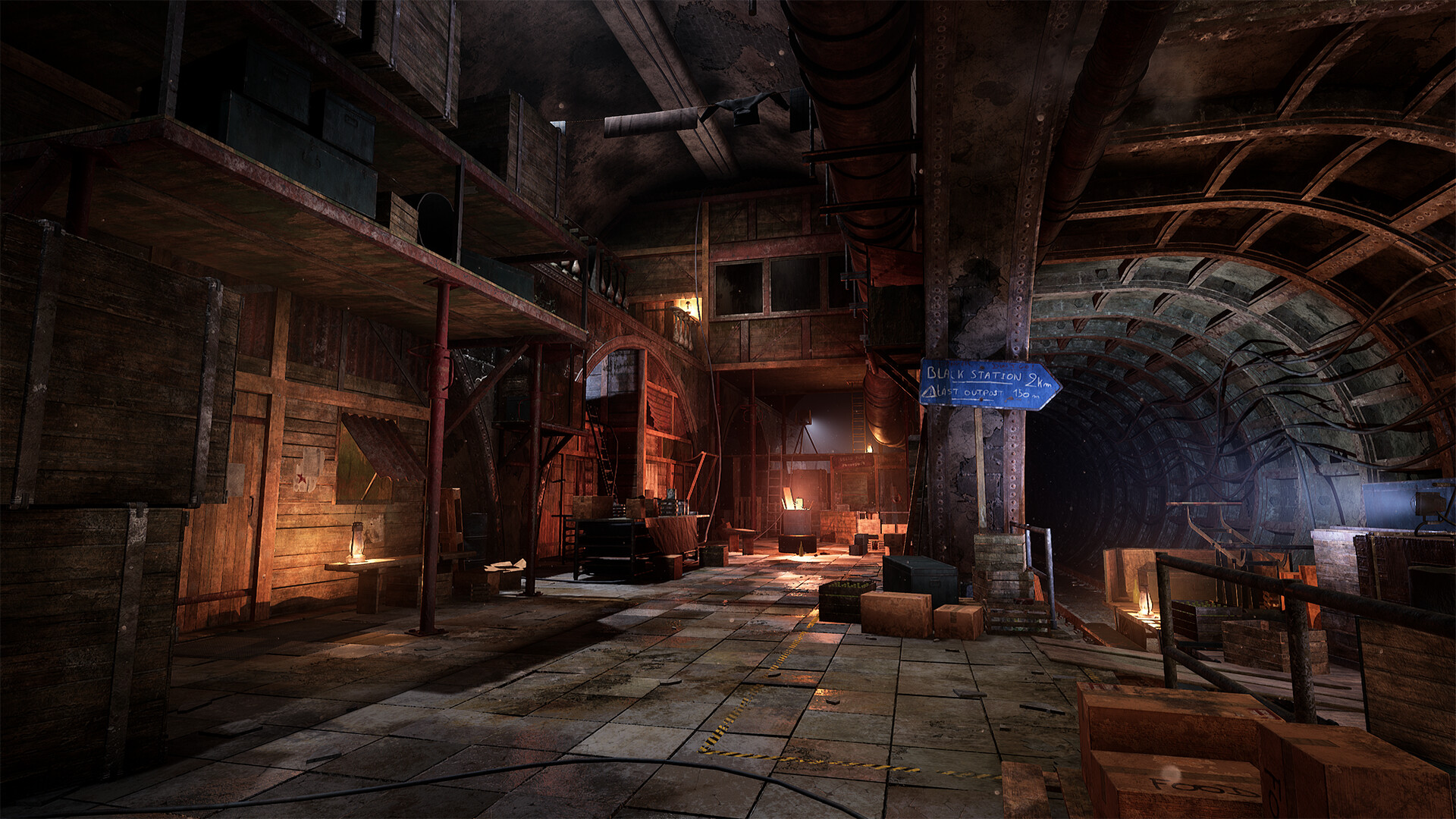 Maxime Dhamelincourt - Post Apocalyptic Metro Station