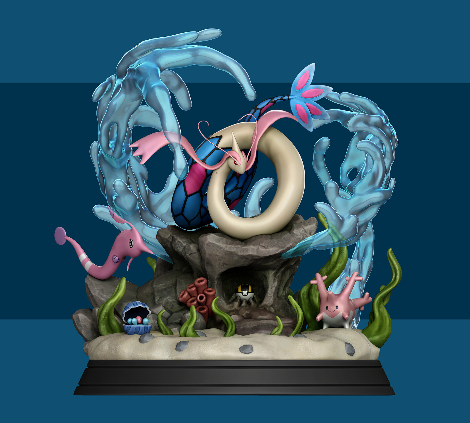 Rodrigo Silveira - The Beauty of the Sea - Pokémon Statue