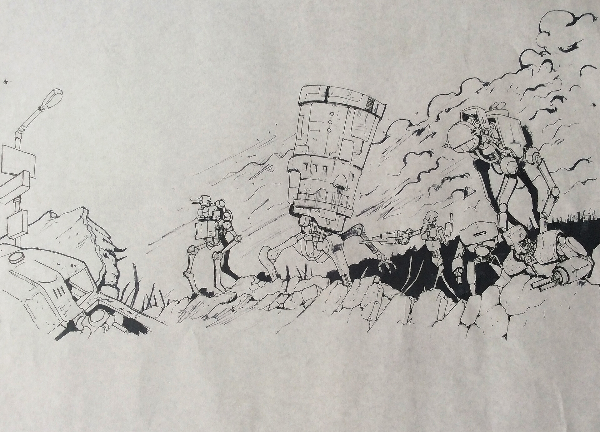 ArtStation - AI-controlled war robot army