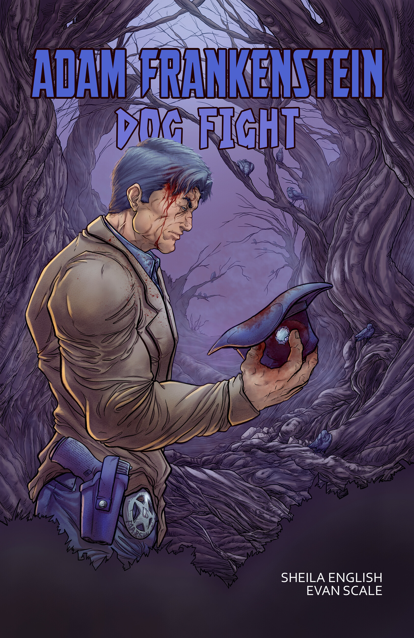 Evan Scale Art - Adam Frankenstein: Dog Fight