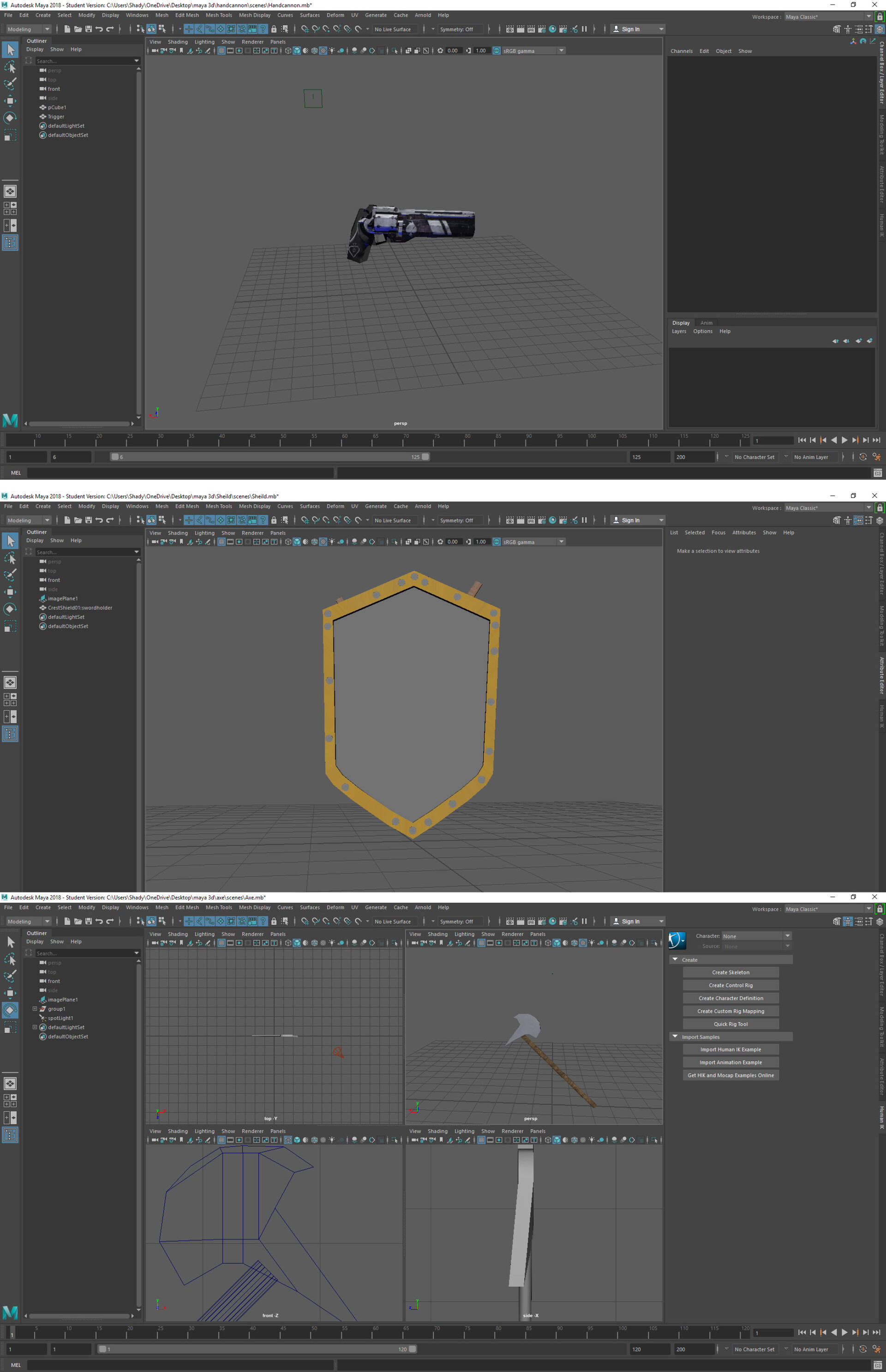 ArtStation - CGI Weapon samples