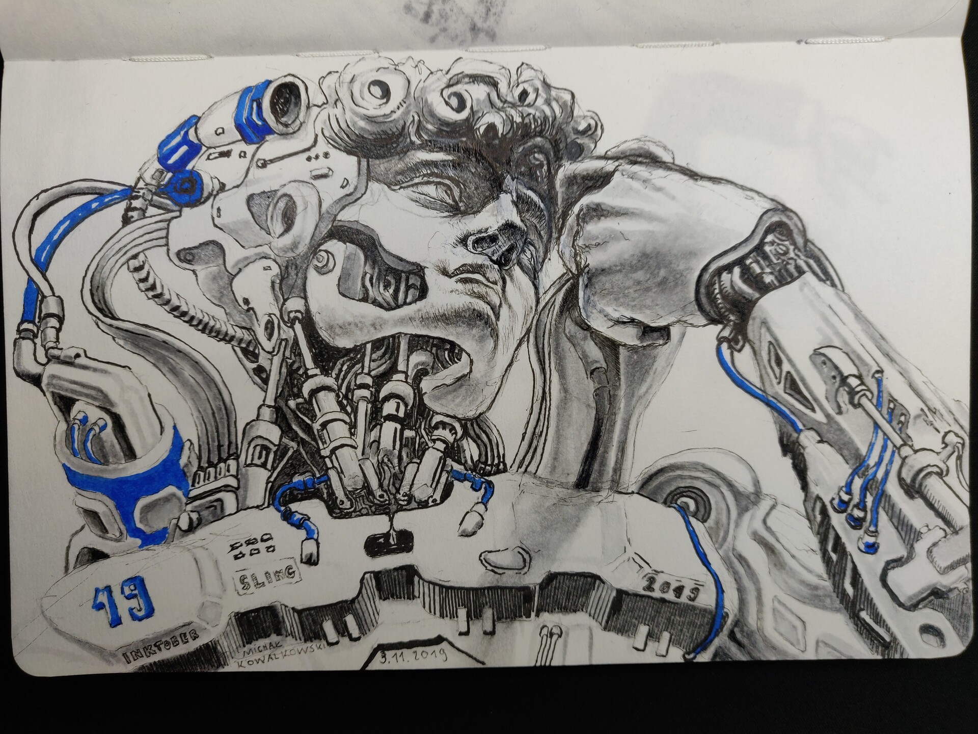 ArtStation - Day 19 Inktober 2019 "Sling" after @michaelangelo