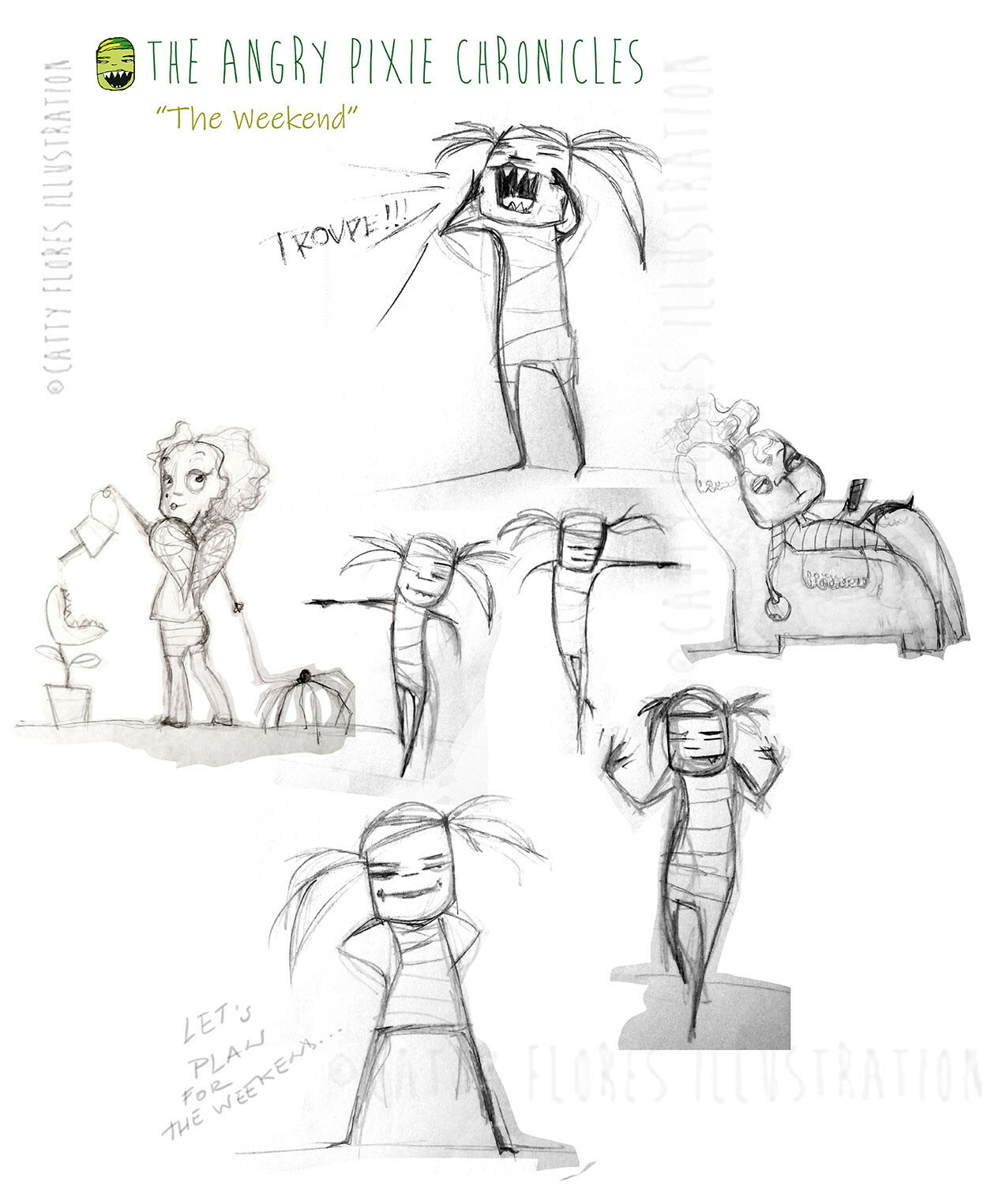 Catty Flores - Characters. "The Angry Pixie Chronicles"