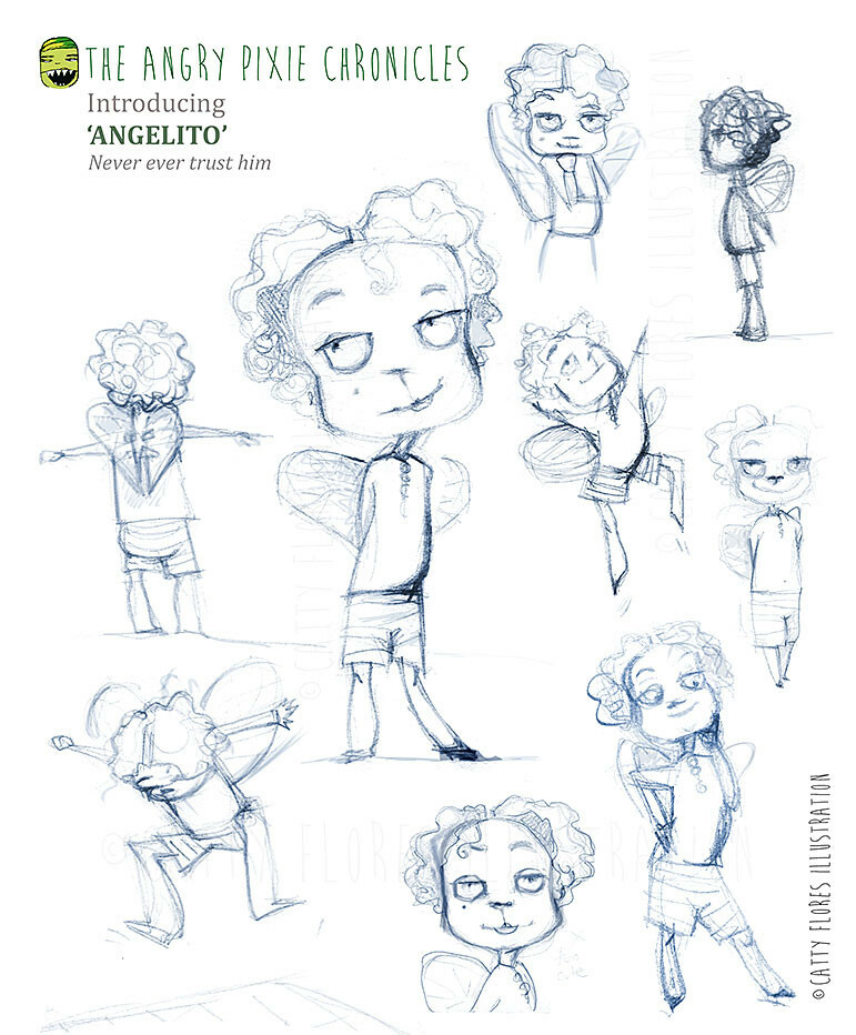 Catty Flores - Characters. "The Angry Pixie Chronicles"