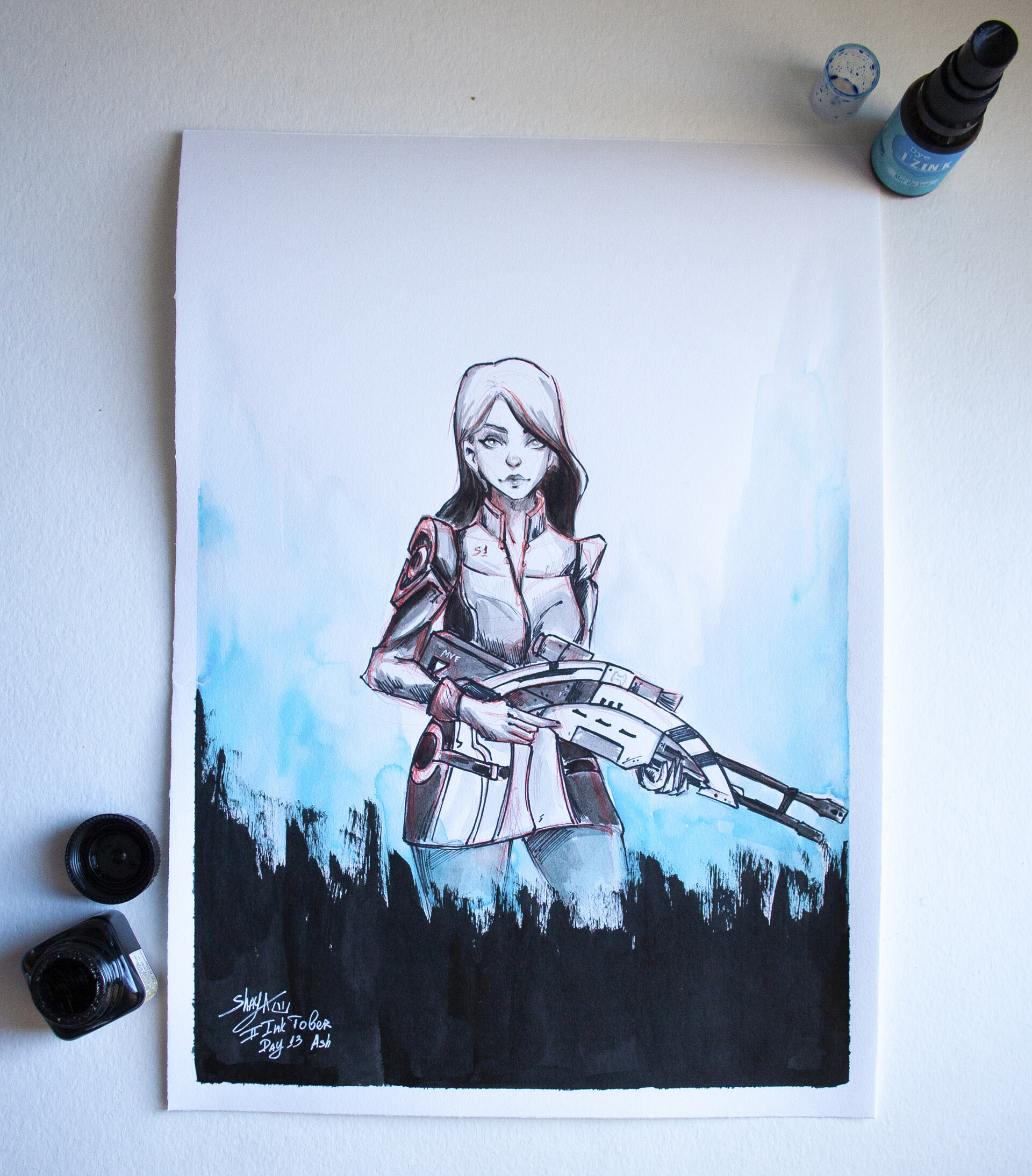 ArtStation - InkTober Day -13 Ash