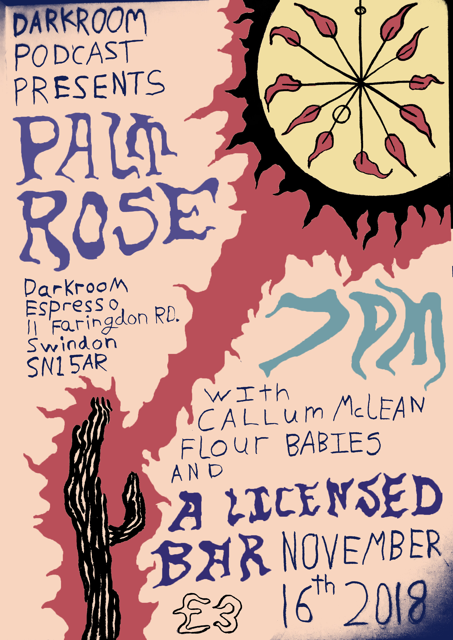 ArtStation - Palm Rose (Gig Poster)