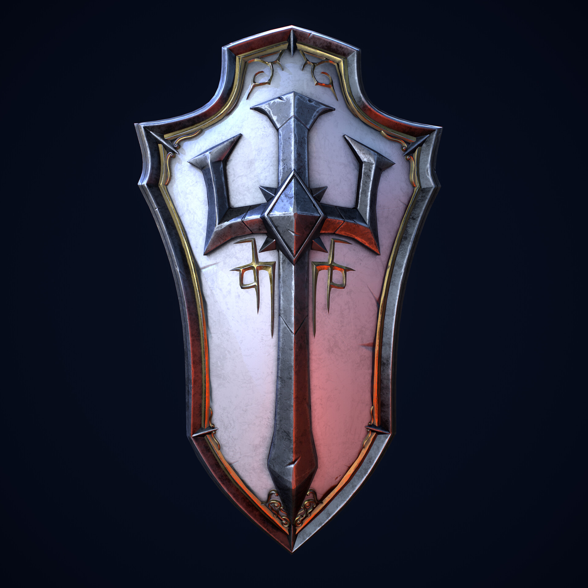 ArtStation - Crusader Shield & Flail