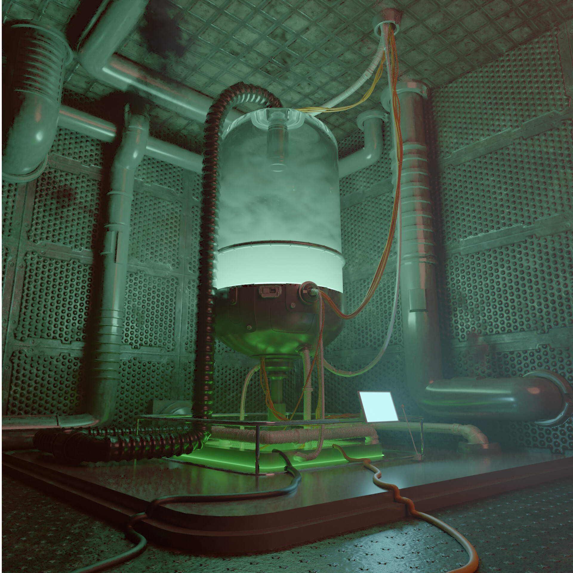 ArtStation - SciFi Hydro Reactor Scene