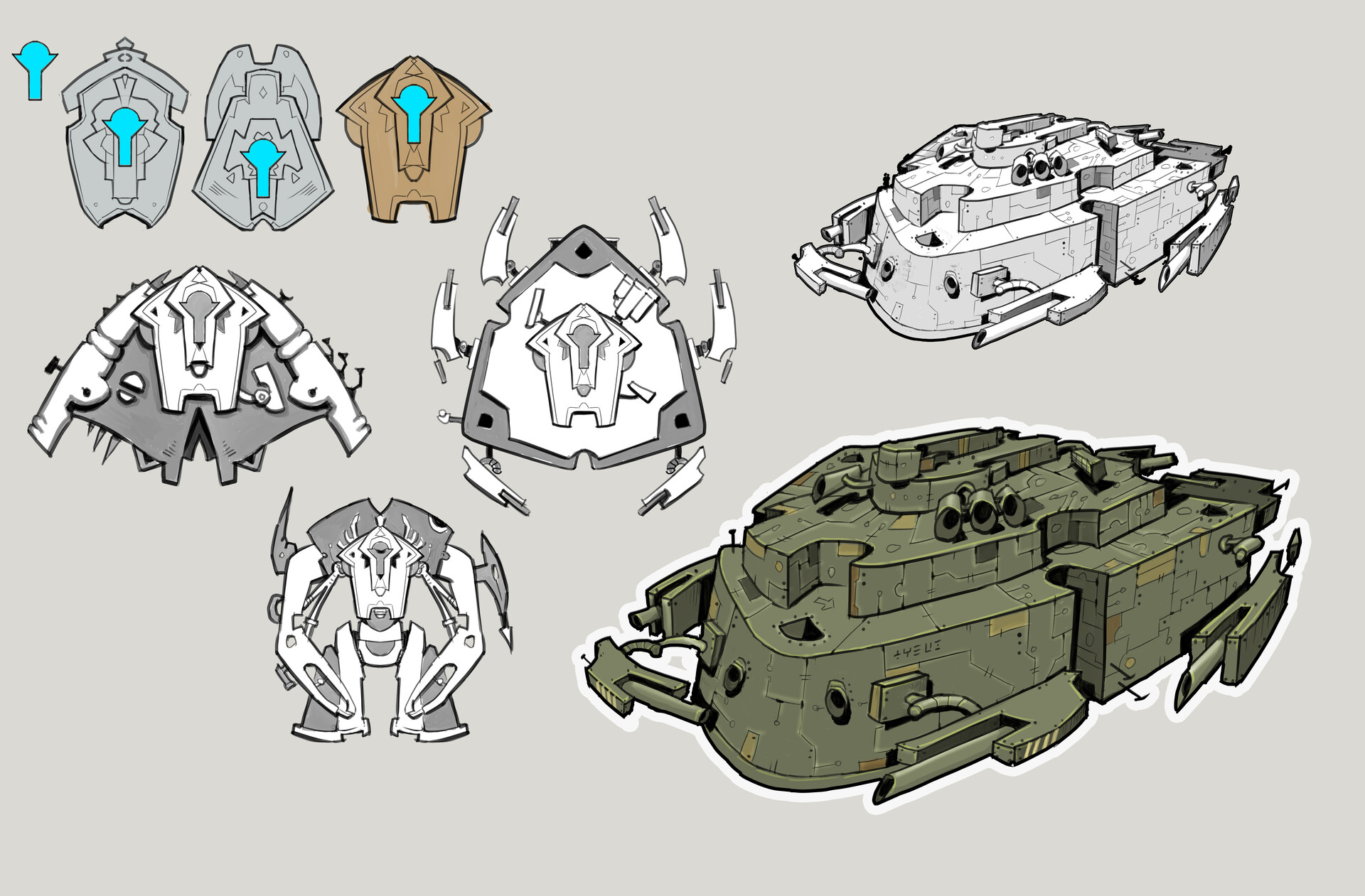 ArtStation - Space tank as a result of form search