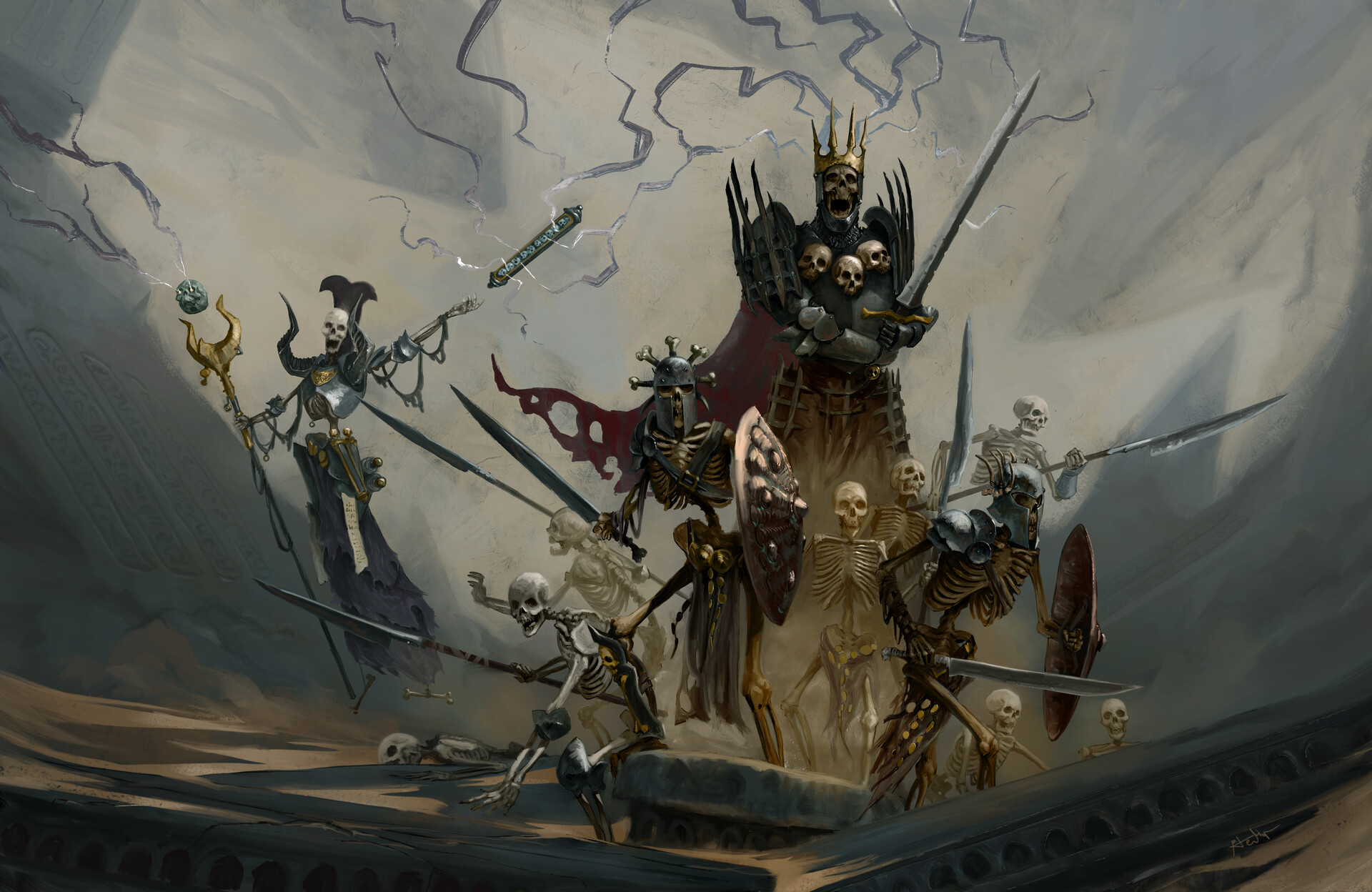 Skull Lord by Michał Teliga : r/ImaginaryUndead