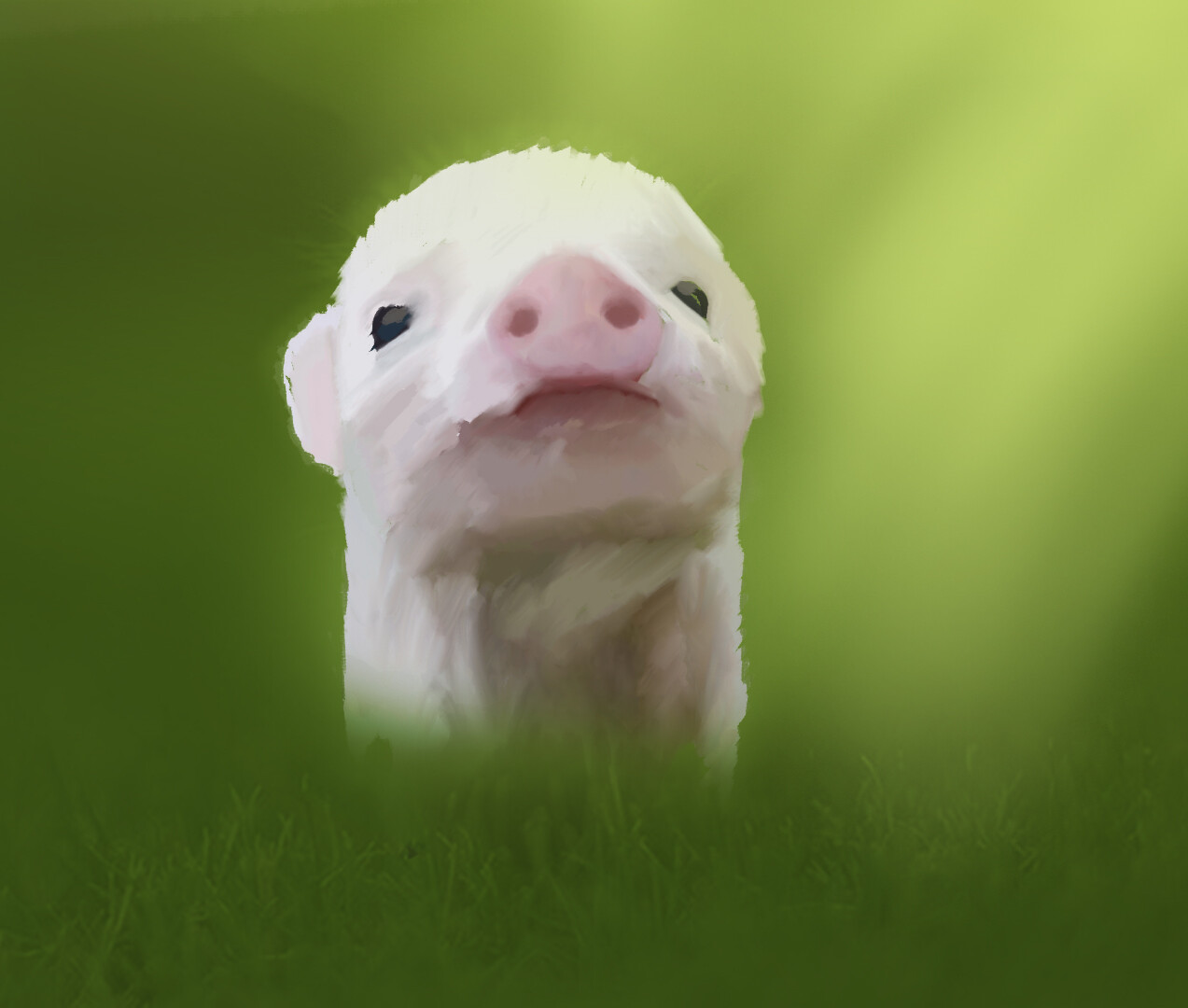 ArtStation - Piglet Photoshop Illustration