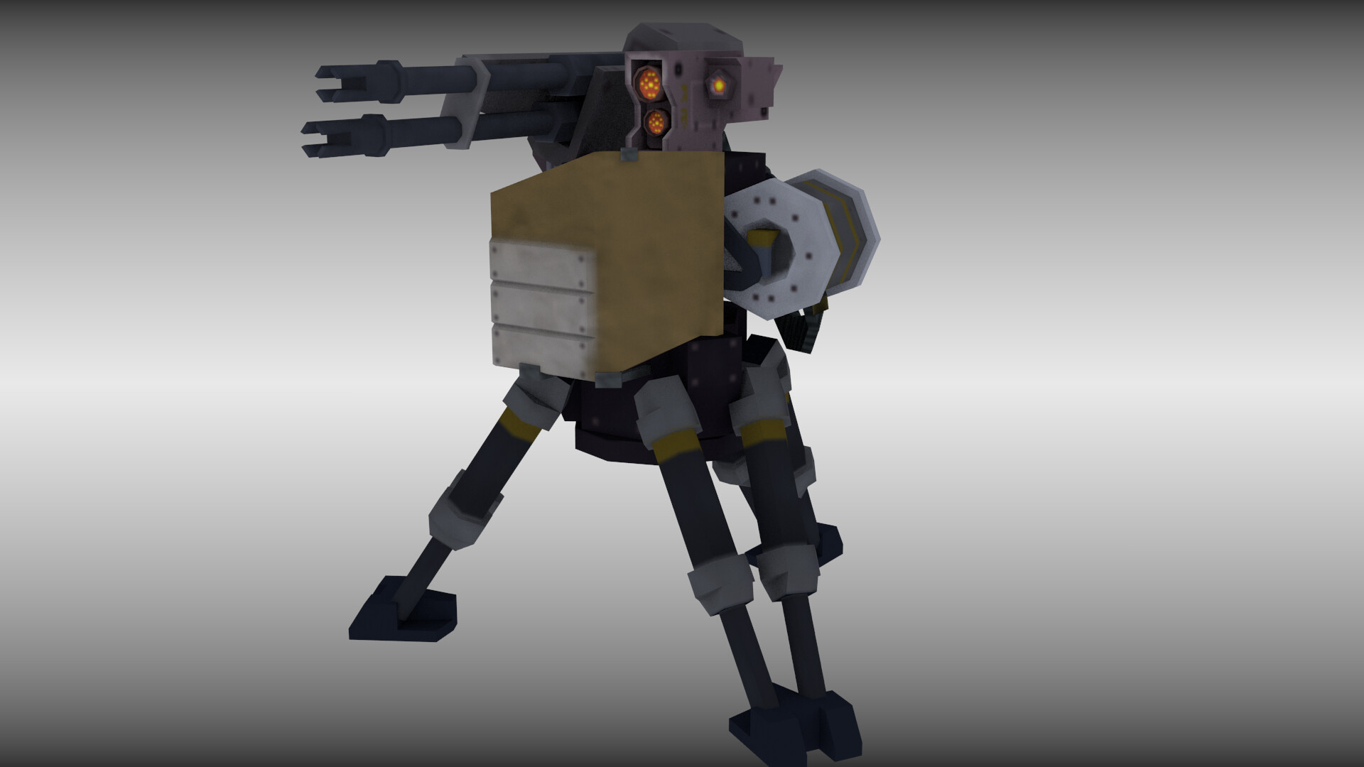 ArtStation - Stylized Sentry Turret