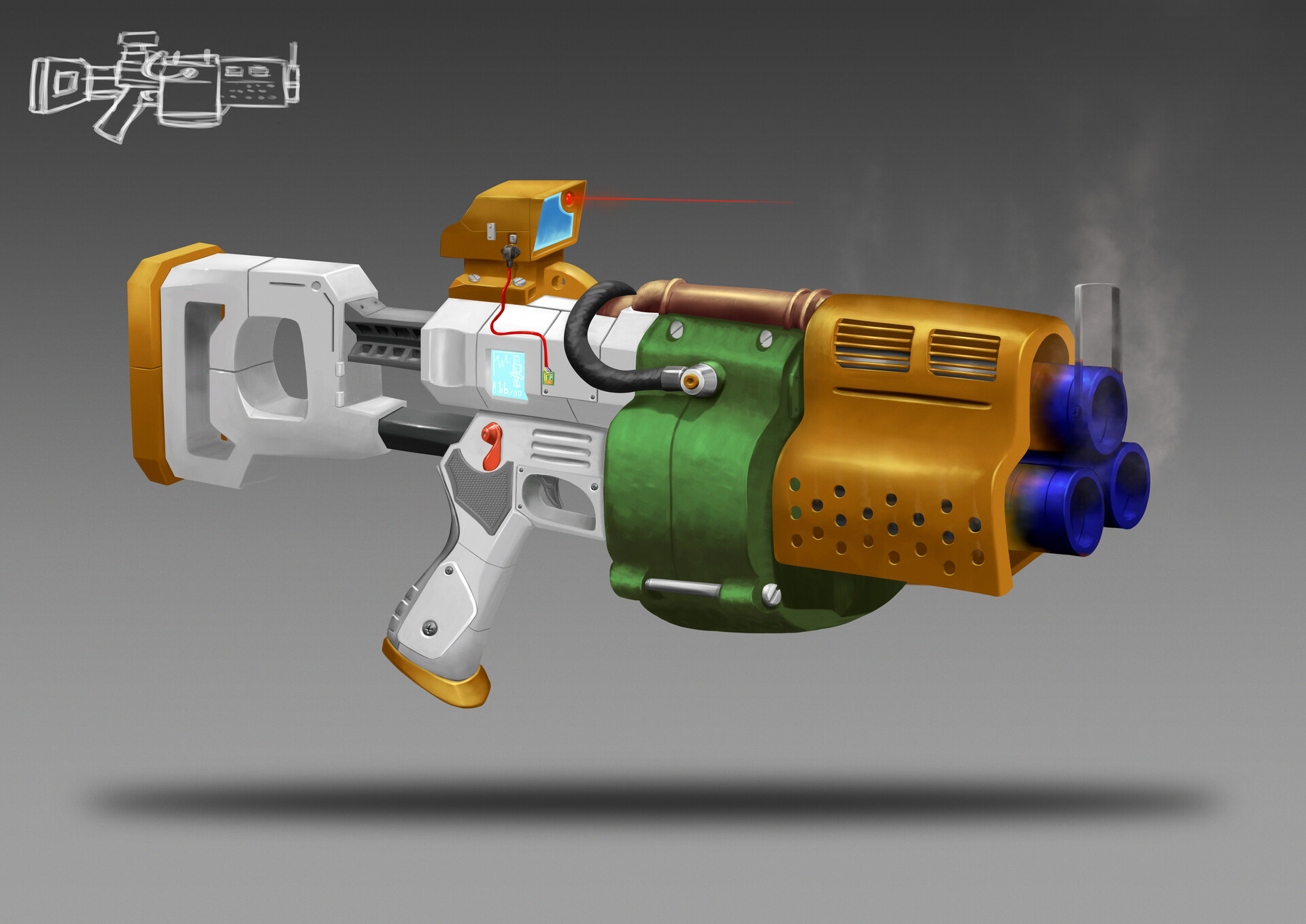 ArtStation - Flame Gun