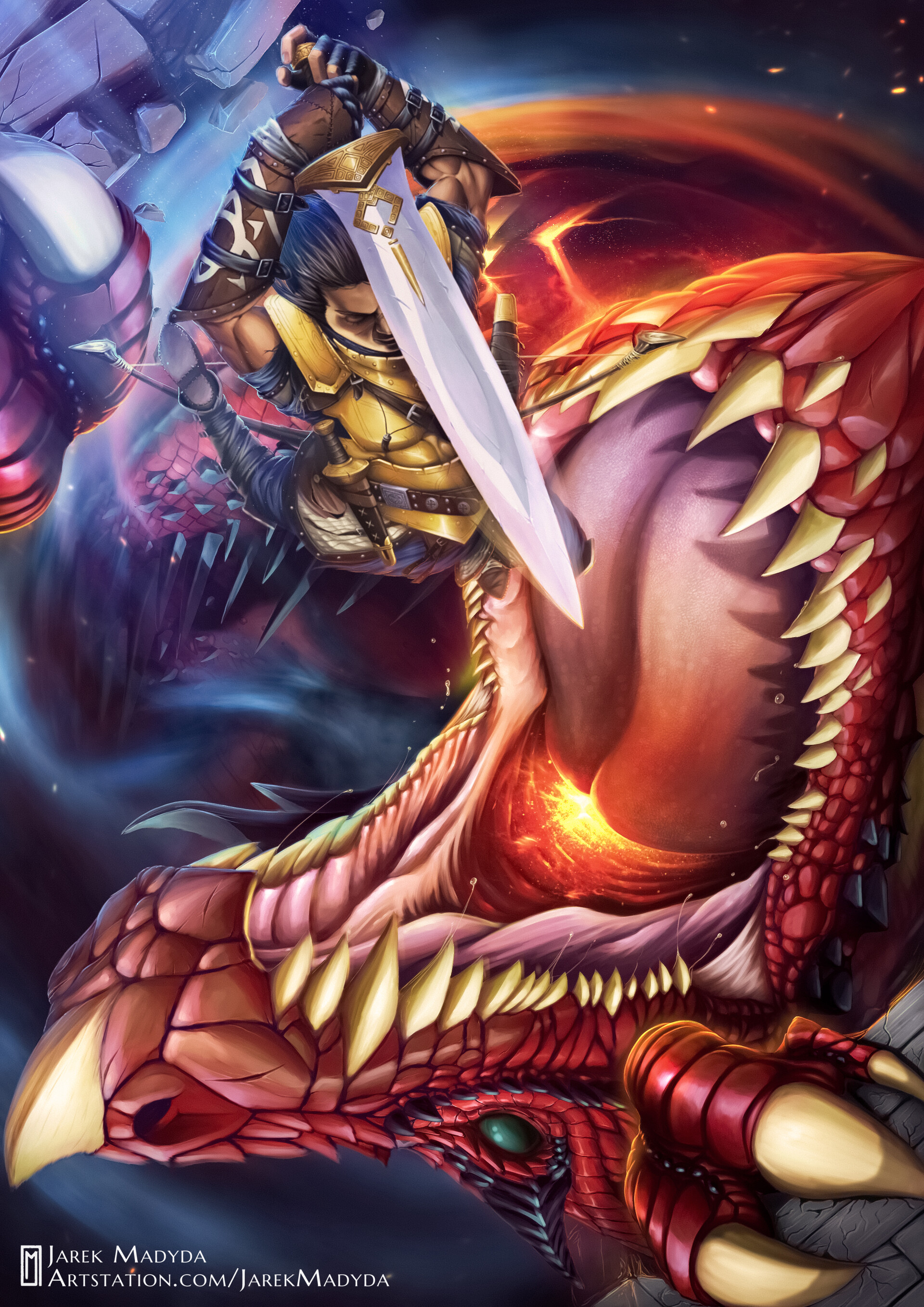 ArtStation - Unknown Heroes: Dragon Hunter