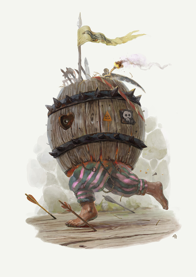 ArtStation - Self-propelled dirty mine