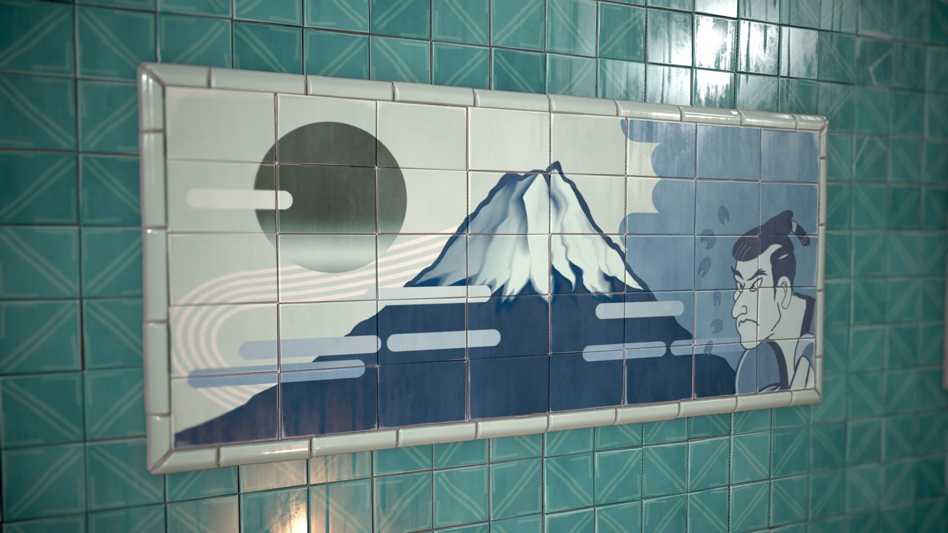 Clark Coots - E. Honda Stage Mural Substance