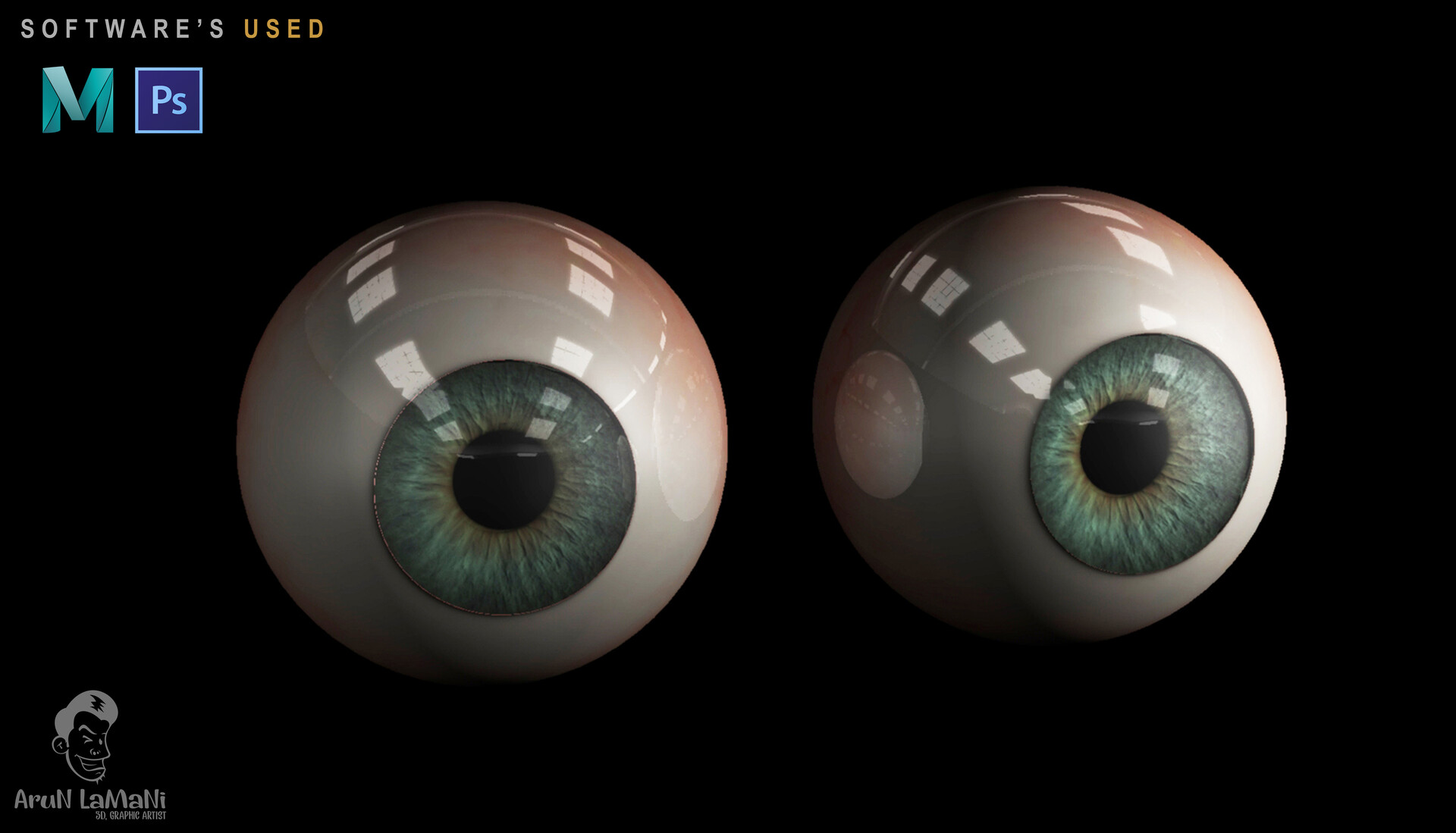 ArtStation - Eyes 3d modelling