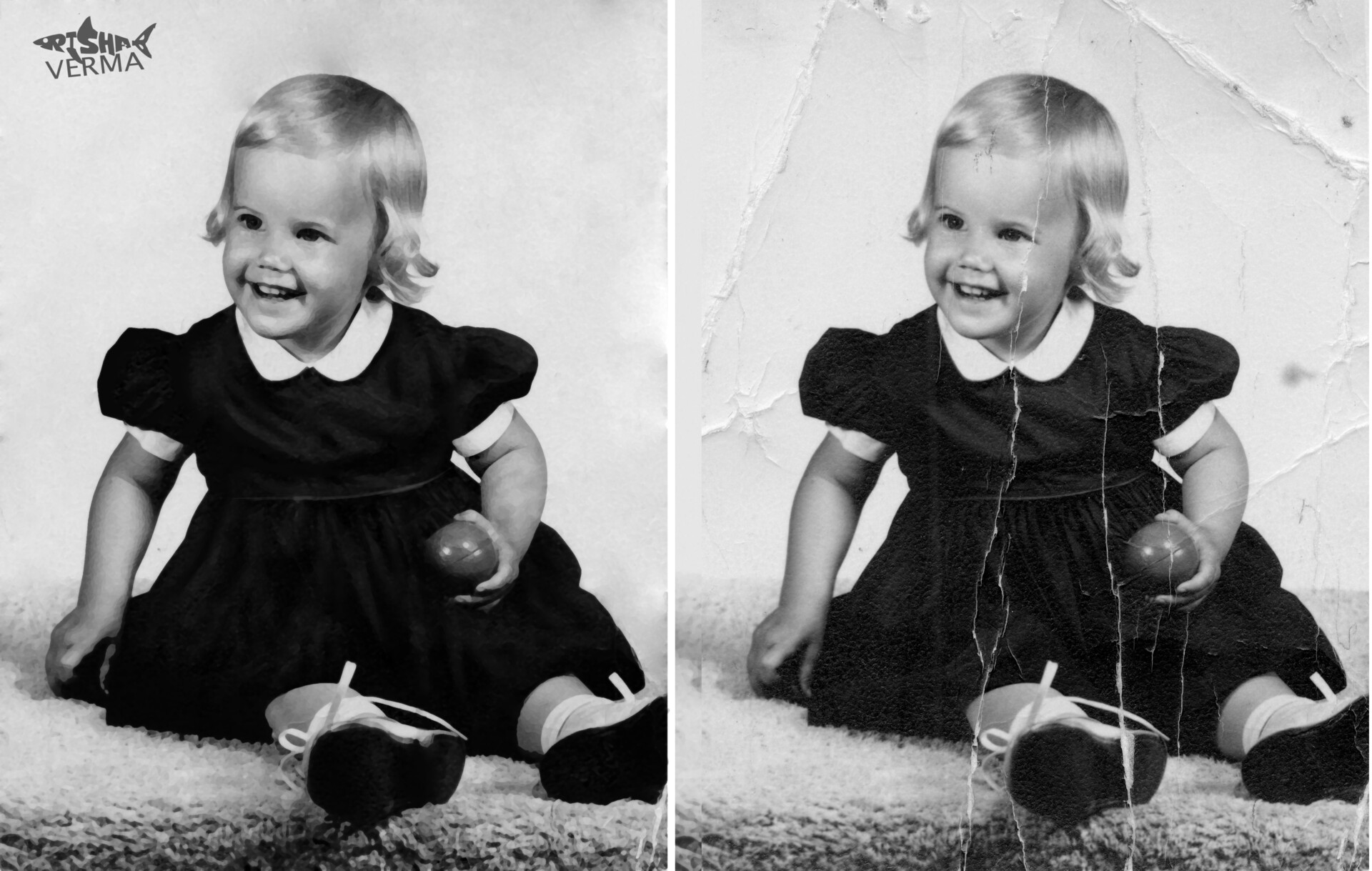 ArtStation - old photo retouching work