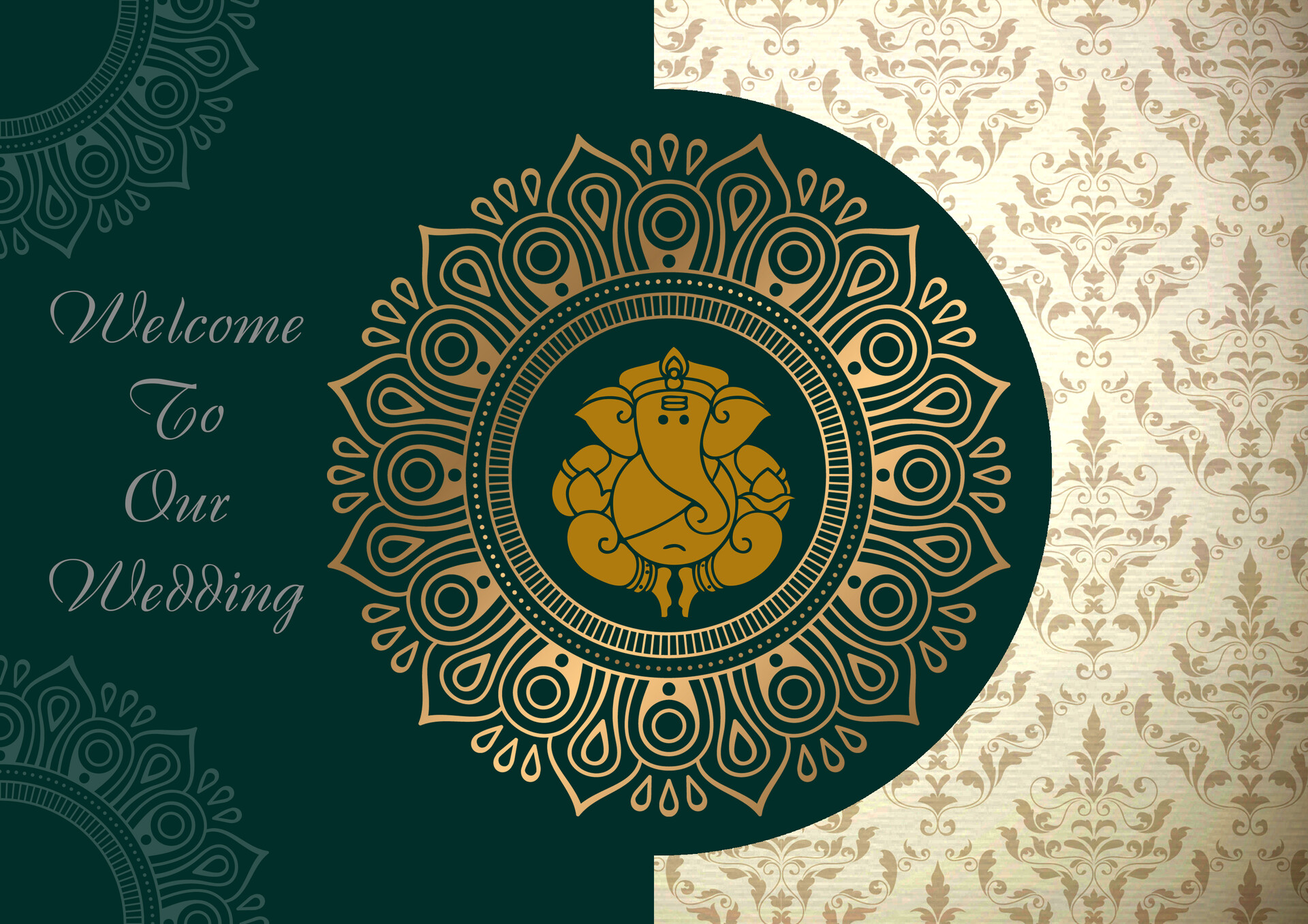 ArtStation - Indian wedding card design