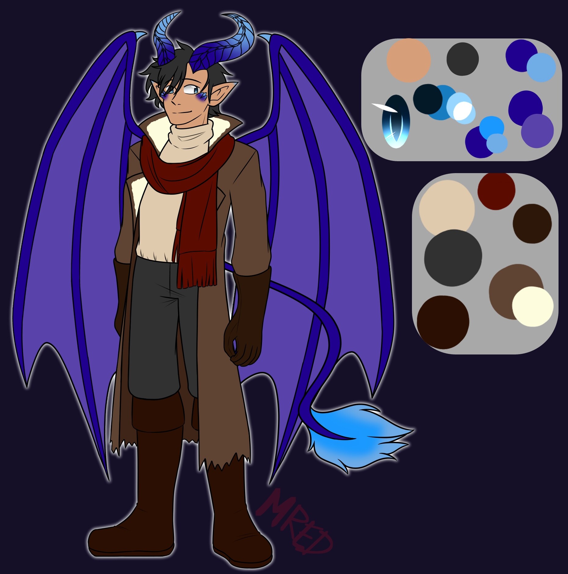 Sophia Del Rosario - Nikolas the Dragon OC reference