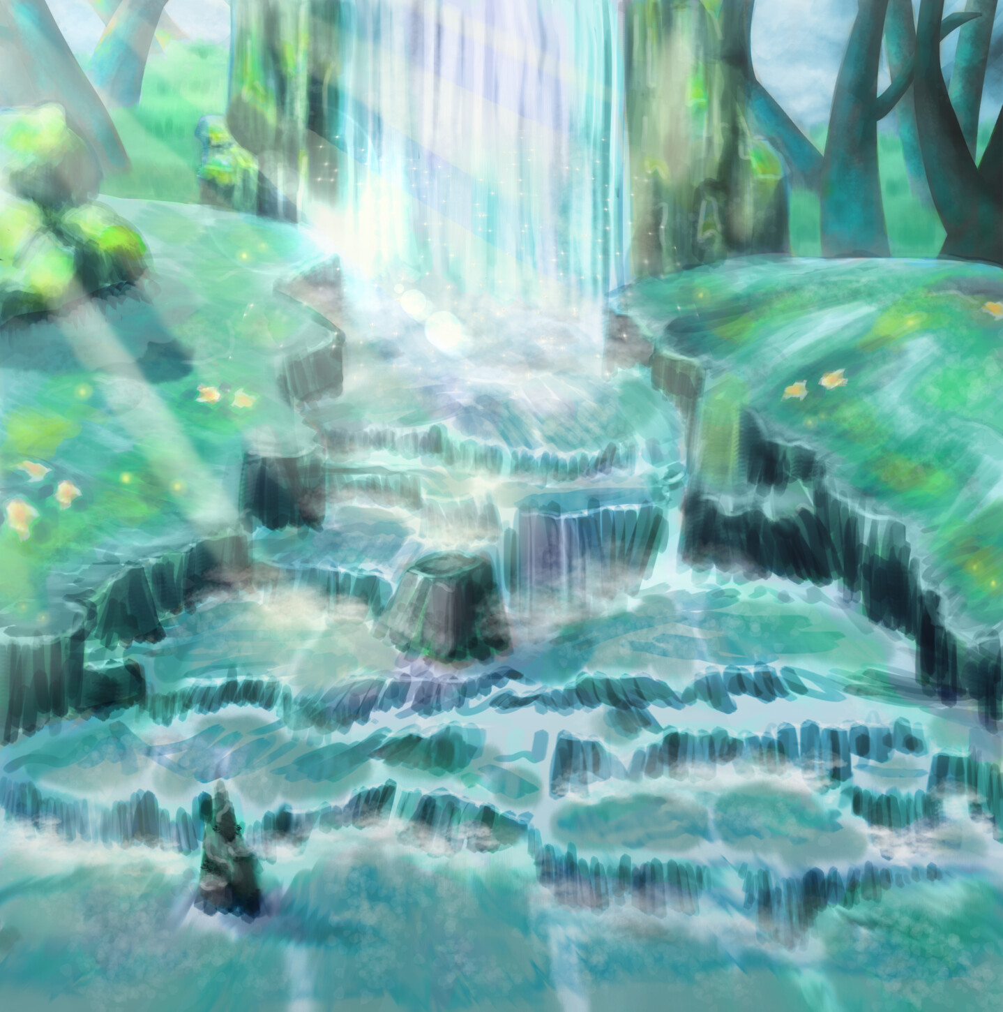 ArtStation - Scenery and lights study - Forest