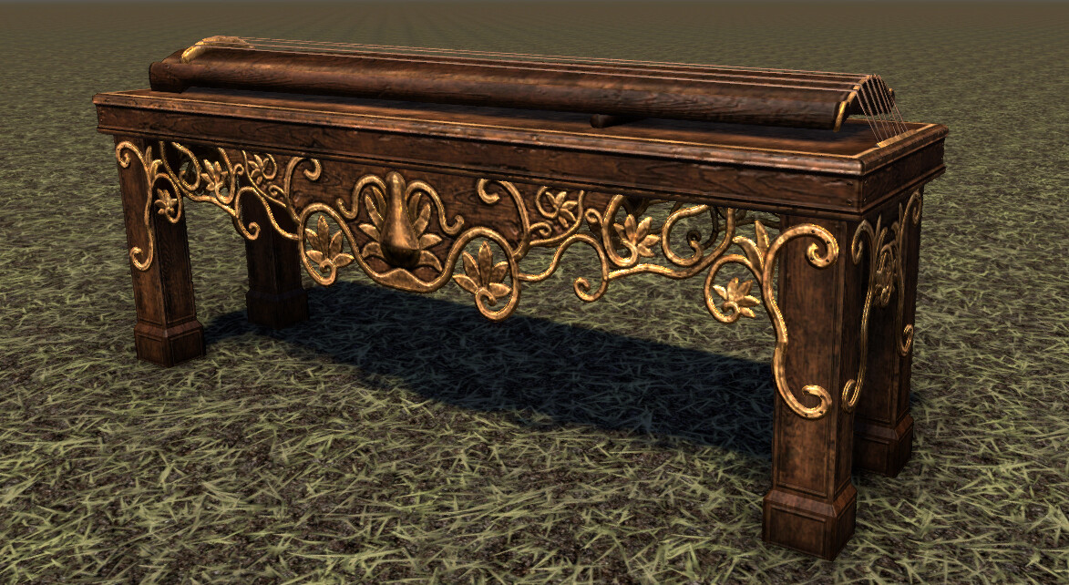 ArtStation - Elder Scrolls Table/String Instrument