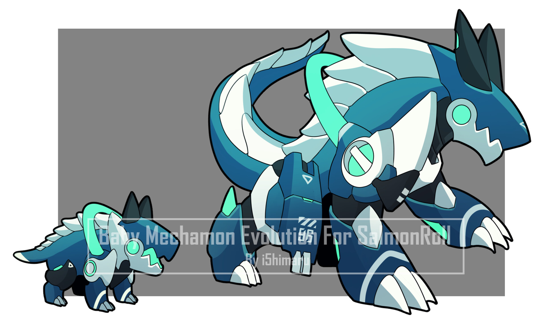 ArtStation - Baby mechmon Evo. For SaImonRoll