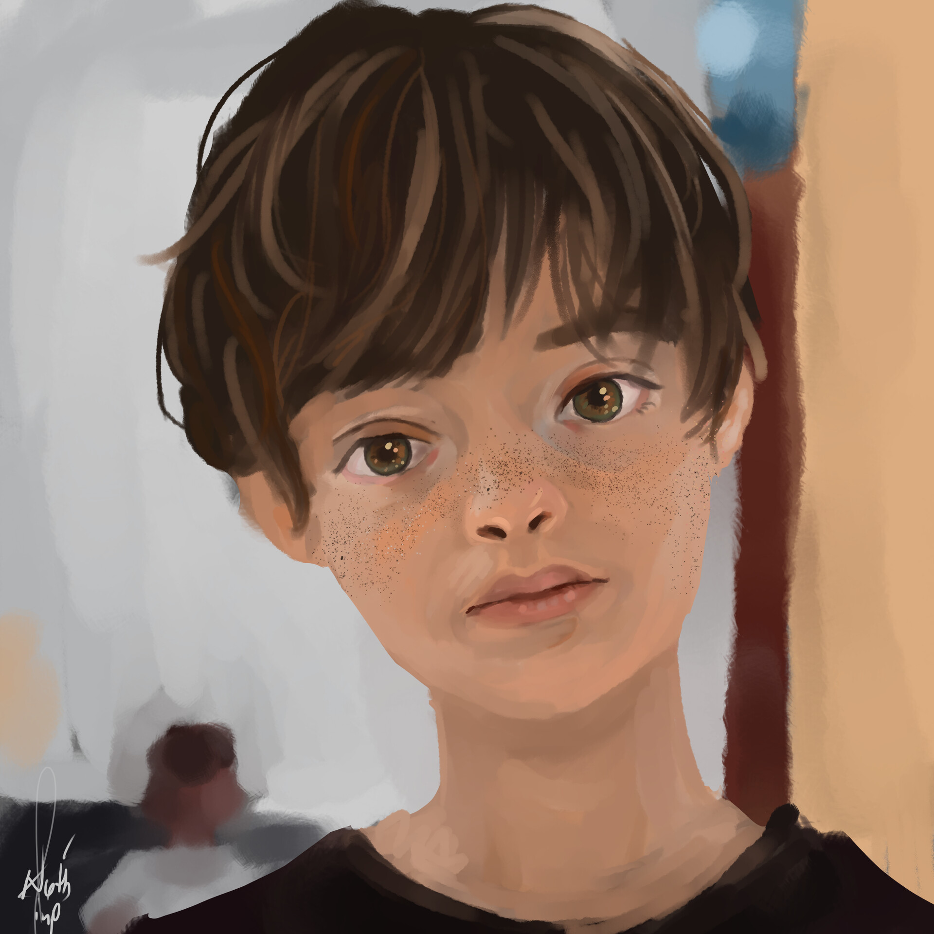 ArtStation - Boy with magic eyes