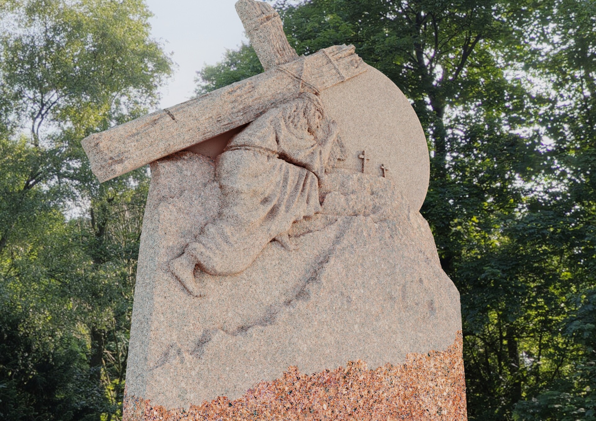 ArtStation - Jesus funeral stone