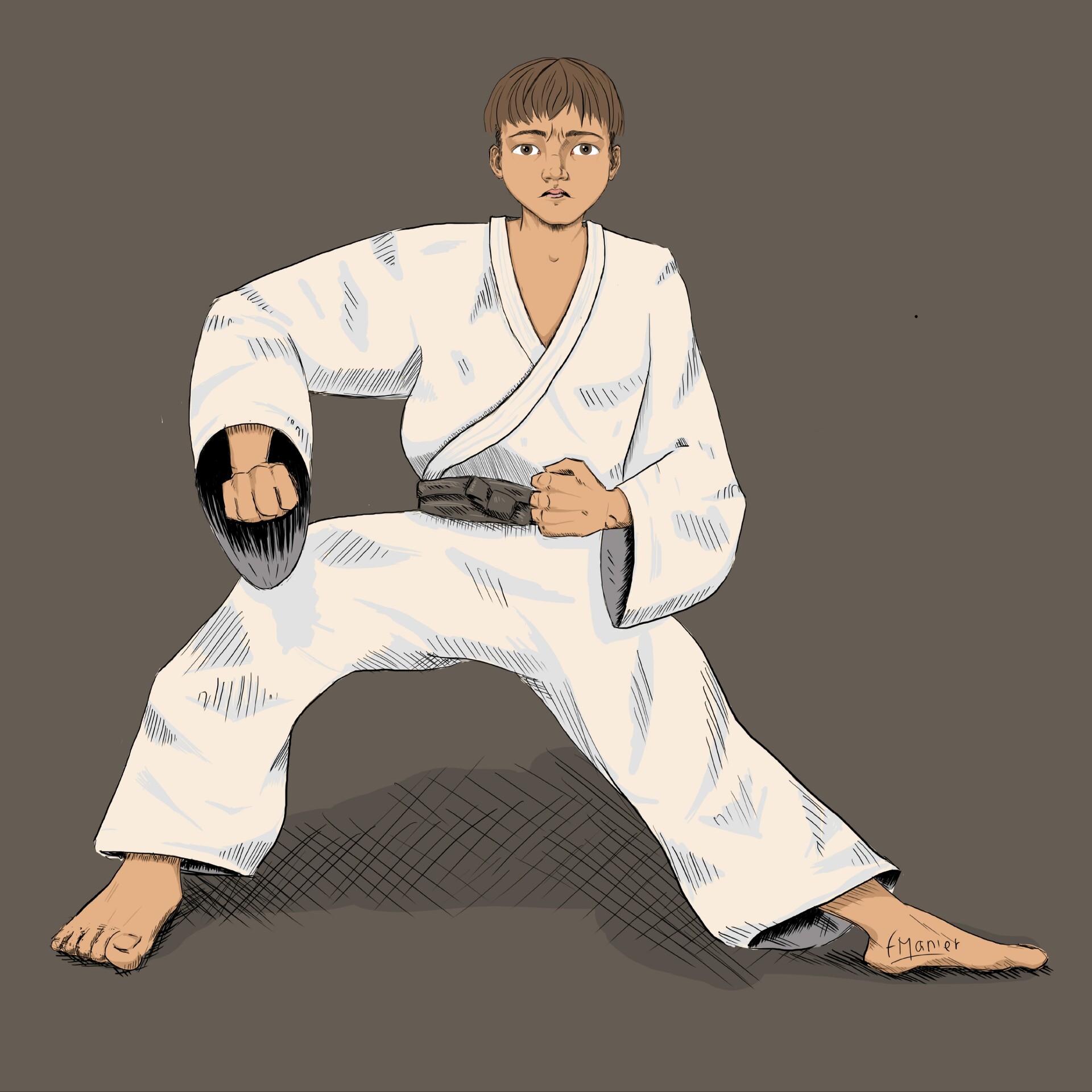 ArtStation - Young karate Boy