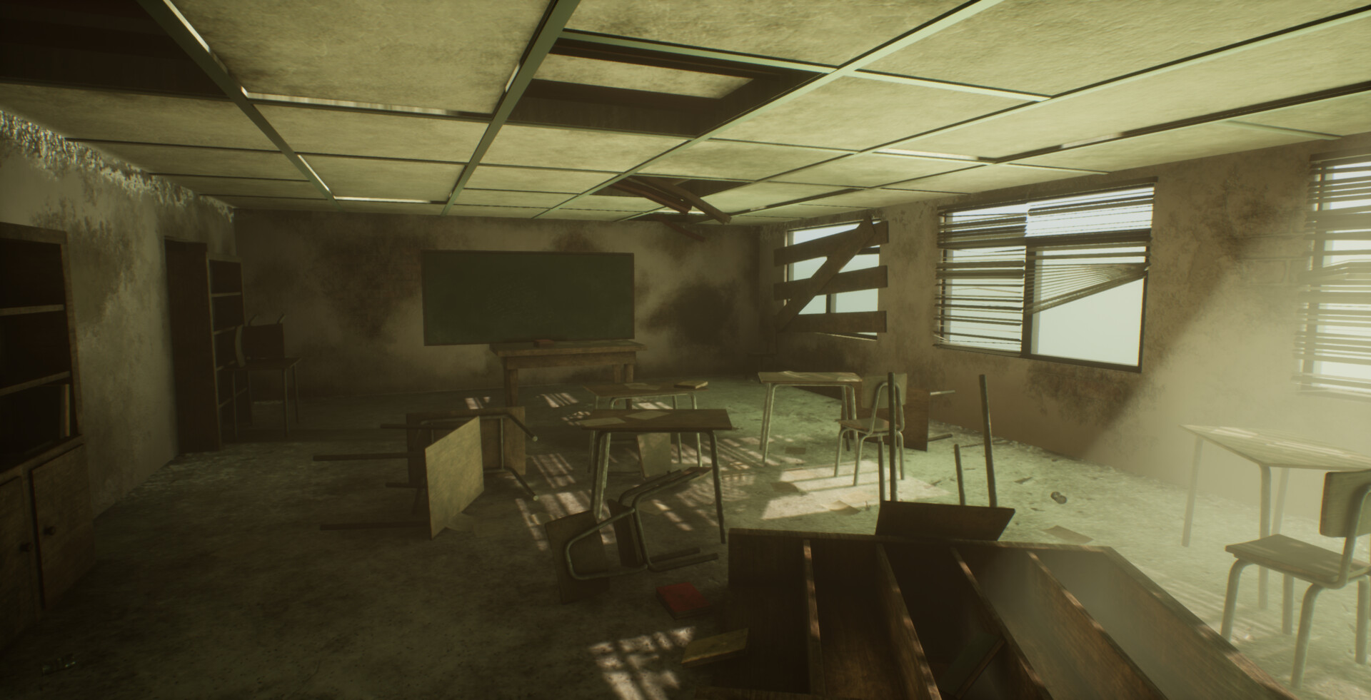 ArtStation - Post Apocalypse Classroom