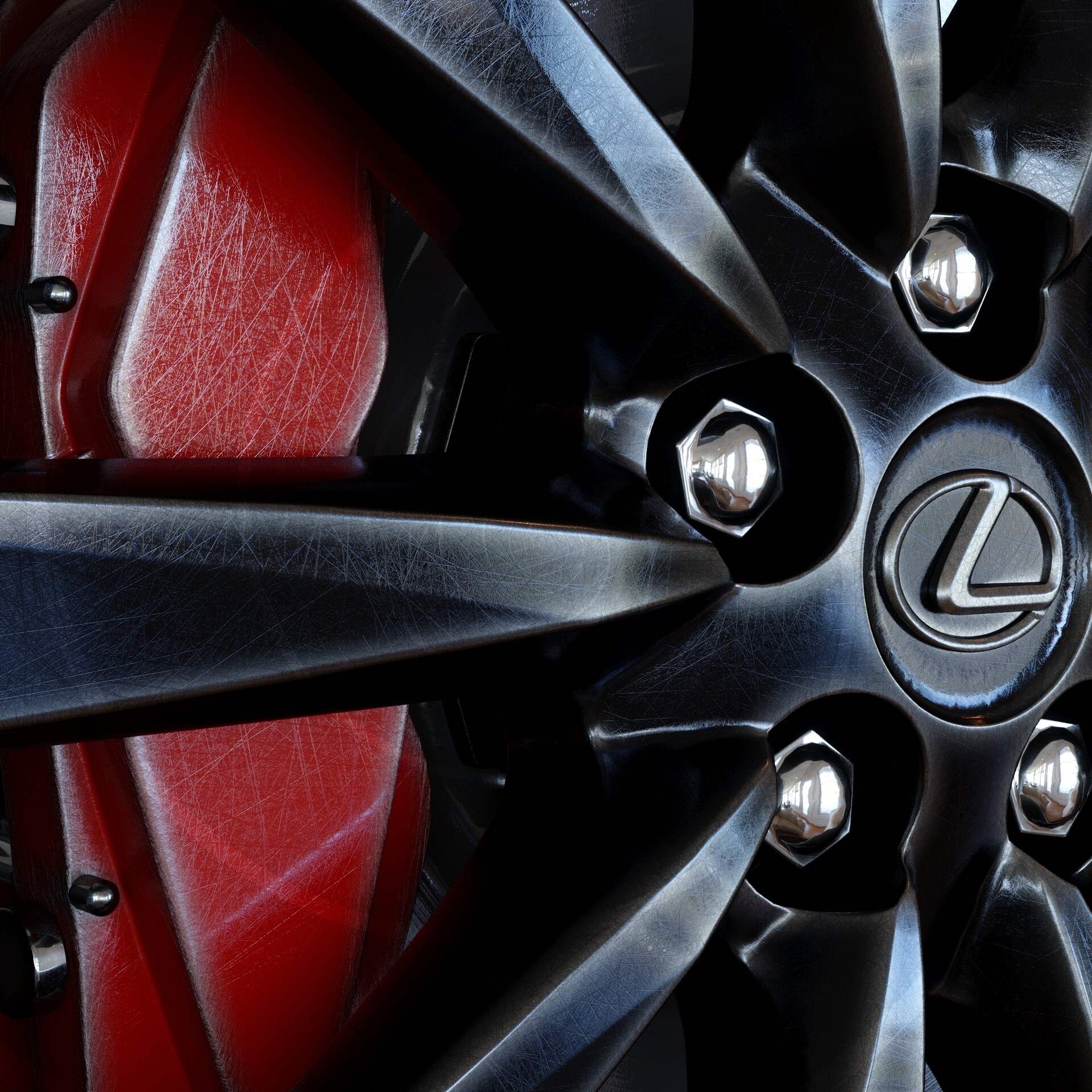 ArtStation - Lexus Wheel WIP