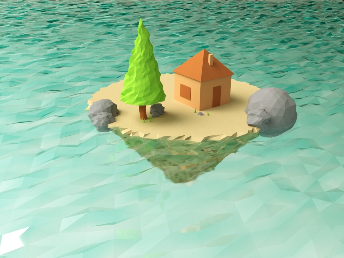 ArtStation - Low-Poly Island