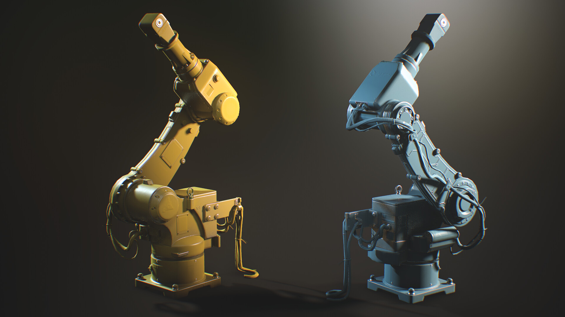 Oleksandr Sychov - Industrial Robotic Arm - Low poly Turntable