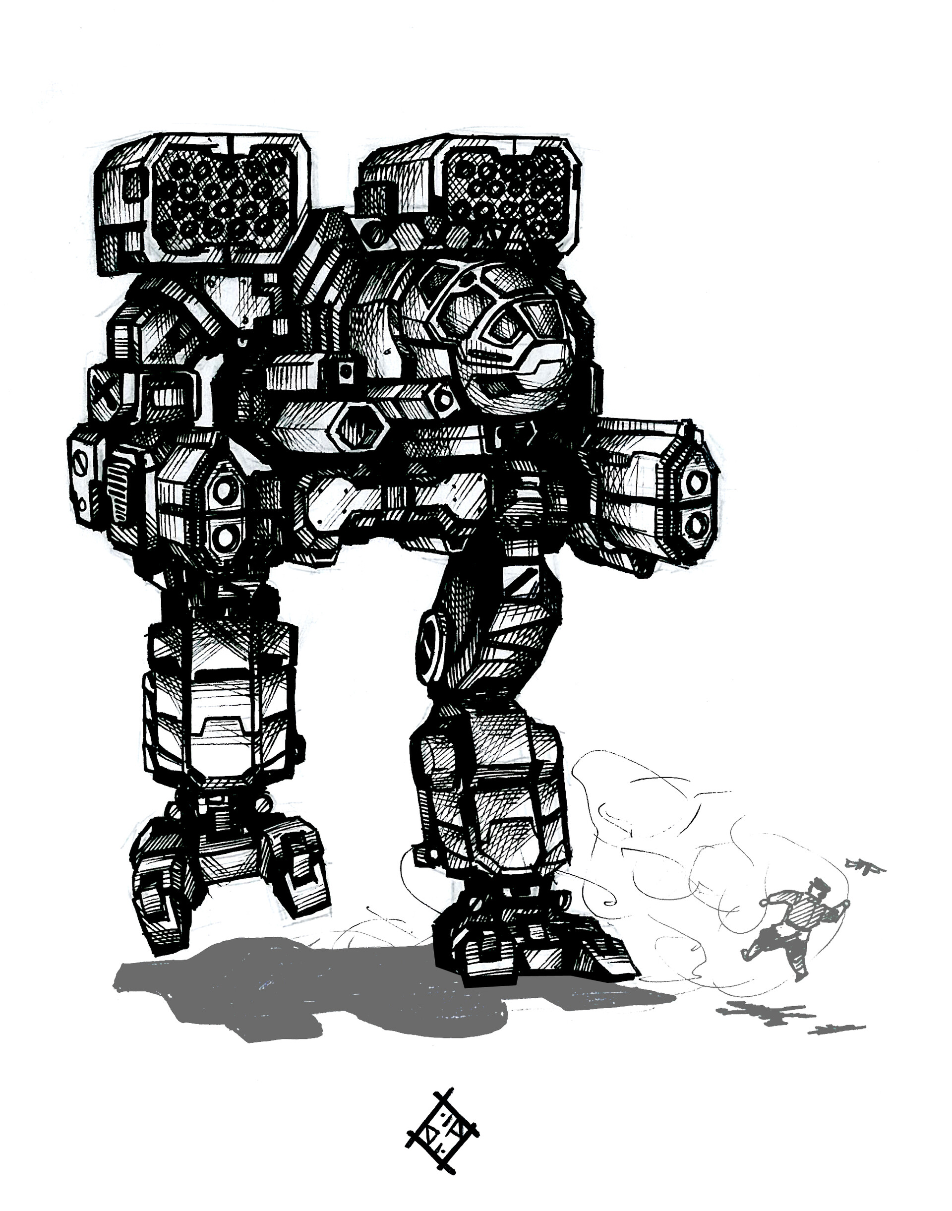 Alexei Shmakov - TIMBERWOLF (MechWarrior fan-art)