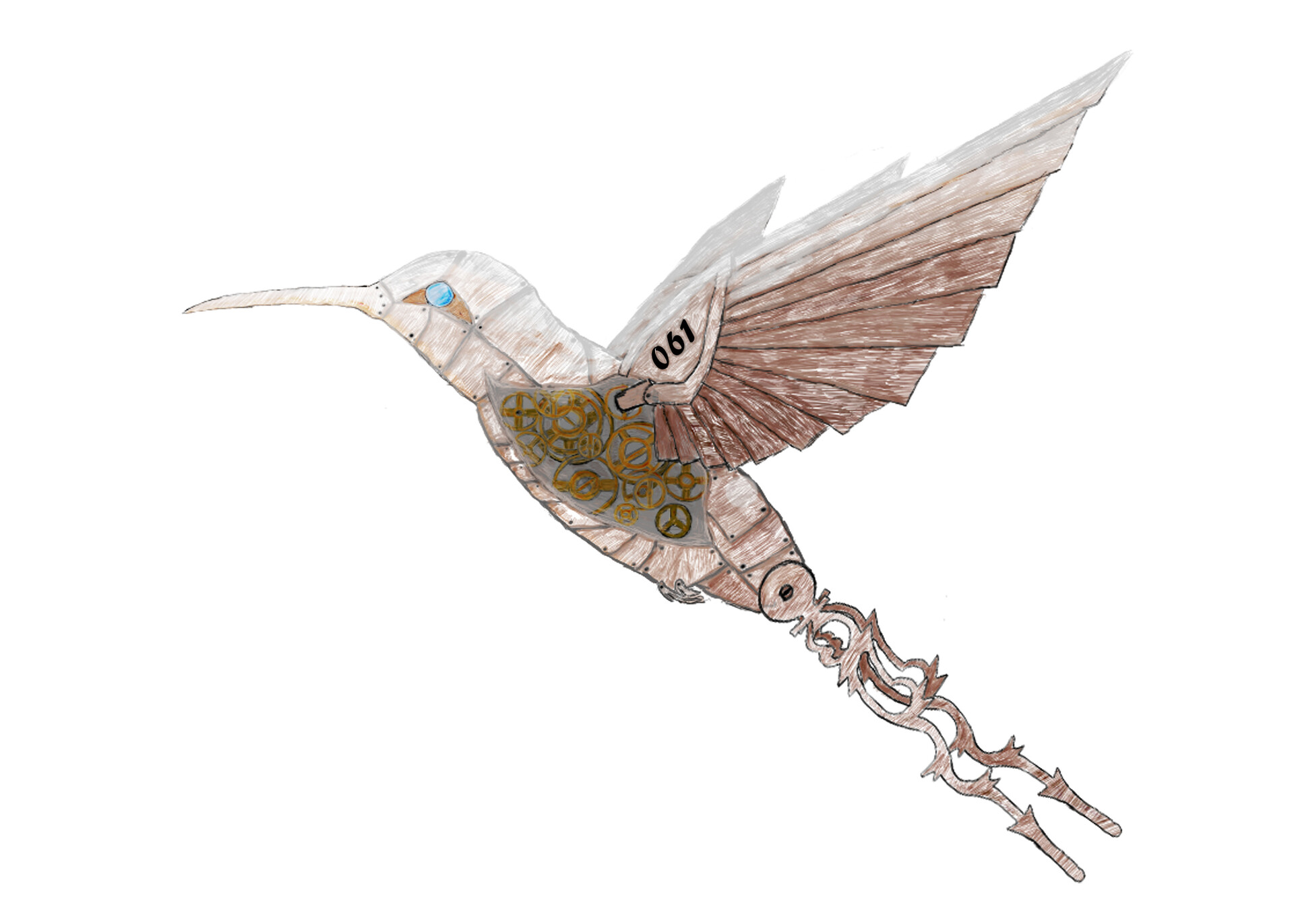 Samuel Preston - Steampunk Hummingbird