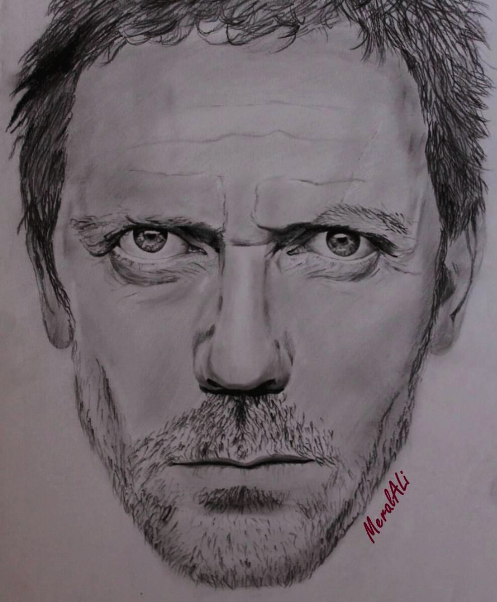 ArtStation - Dr. House portrait