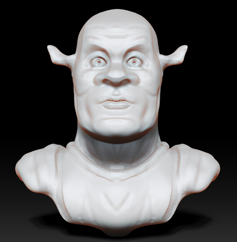 ArtStation - Shrek Digital Sculpture