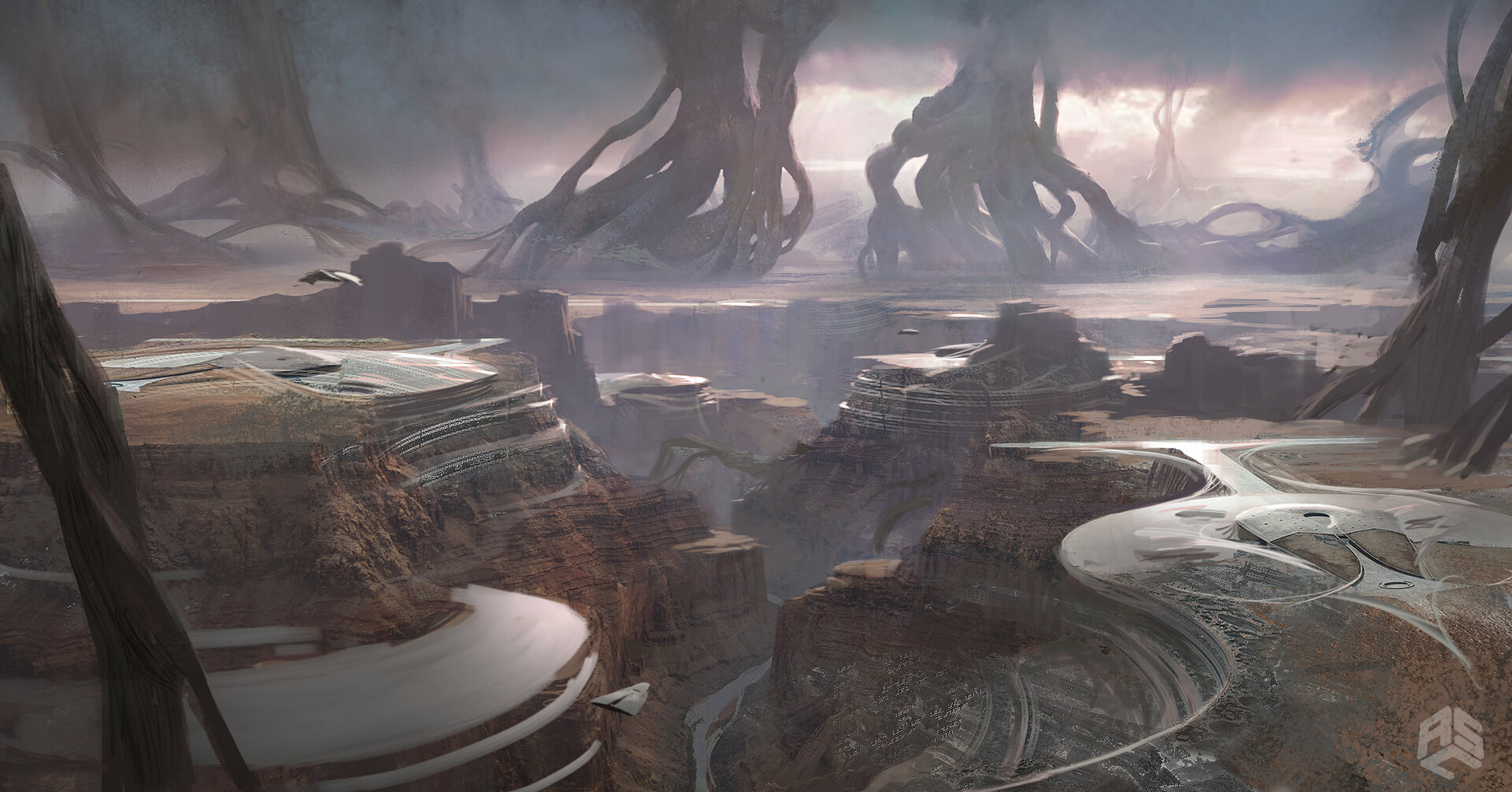 Concept Art by Aaron Sims : r/ImaginaryCanyons