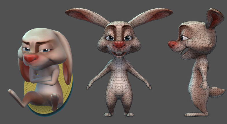 Noman Aslam - cartoon animals 3d model animated