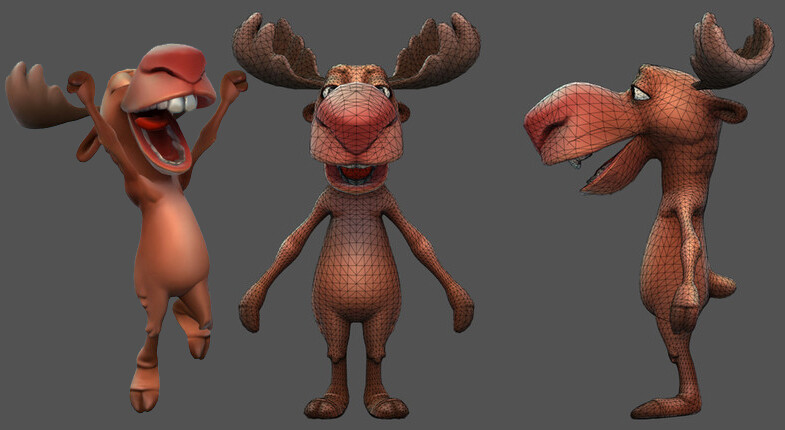 Noman Aslam - cartoon animals 3d model animated