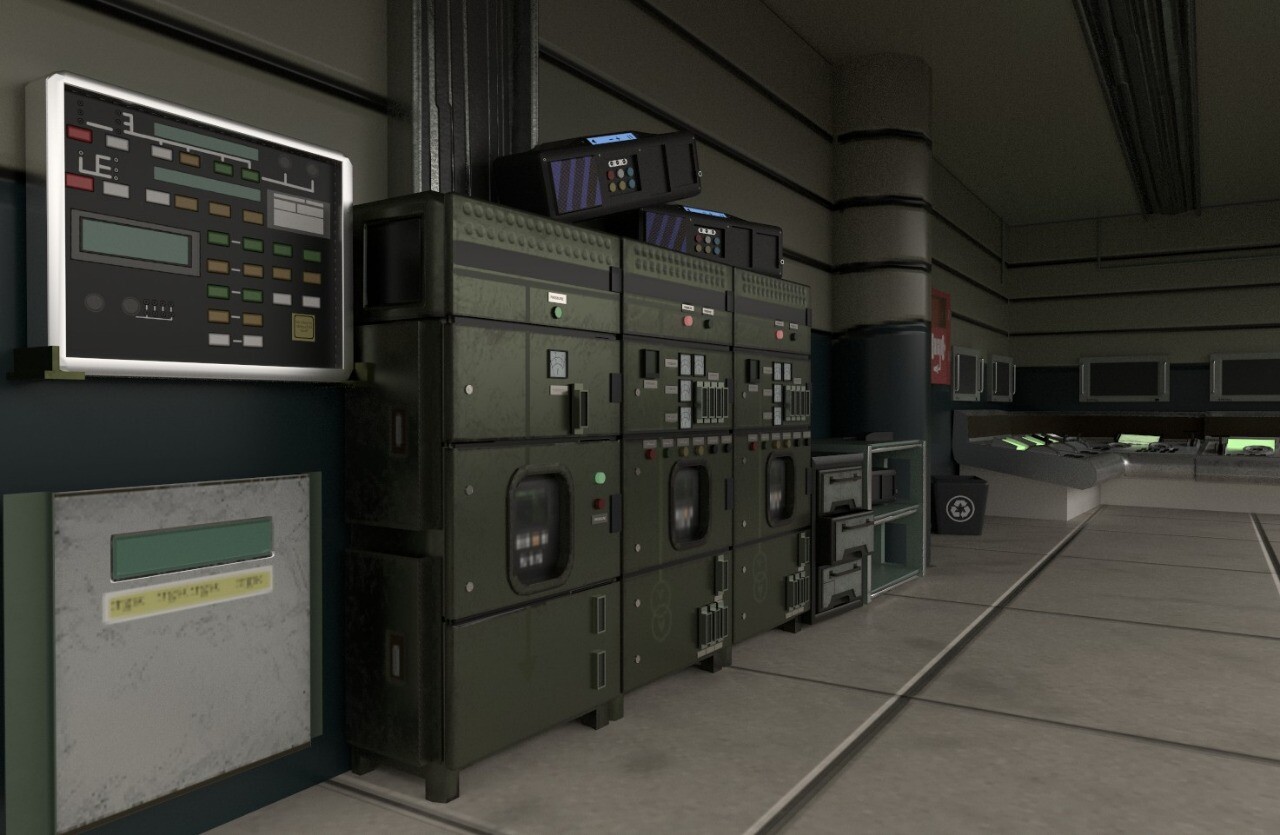 ArtStation - military server room