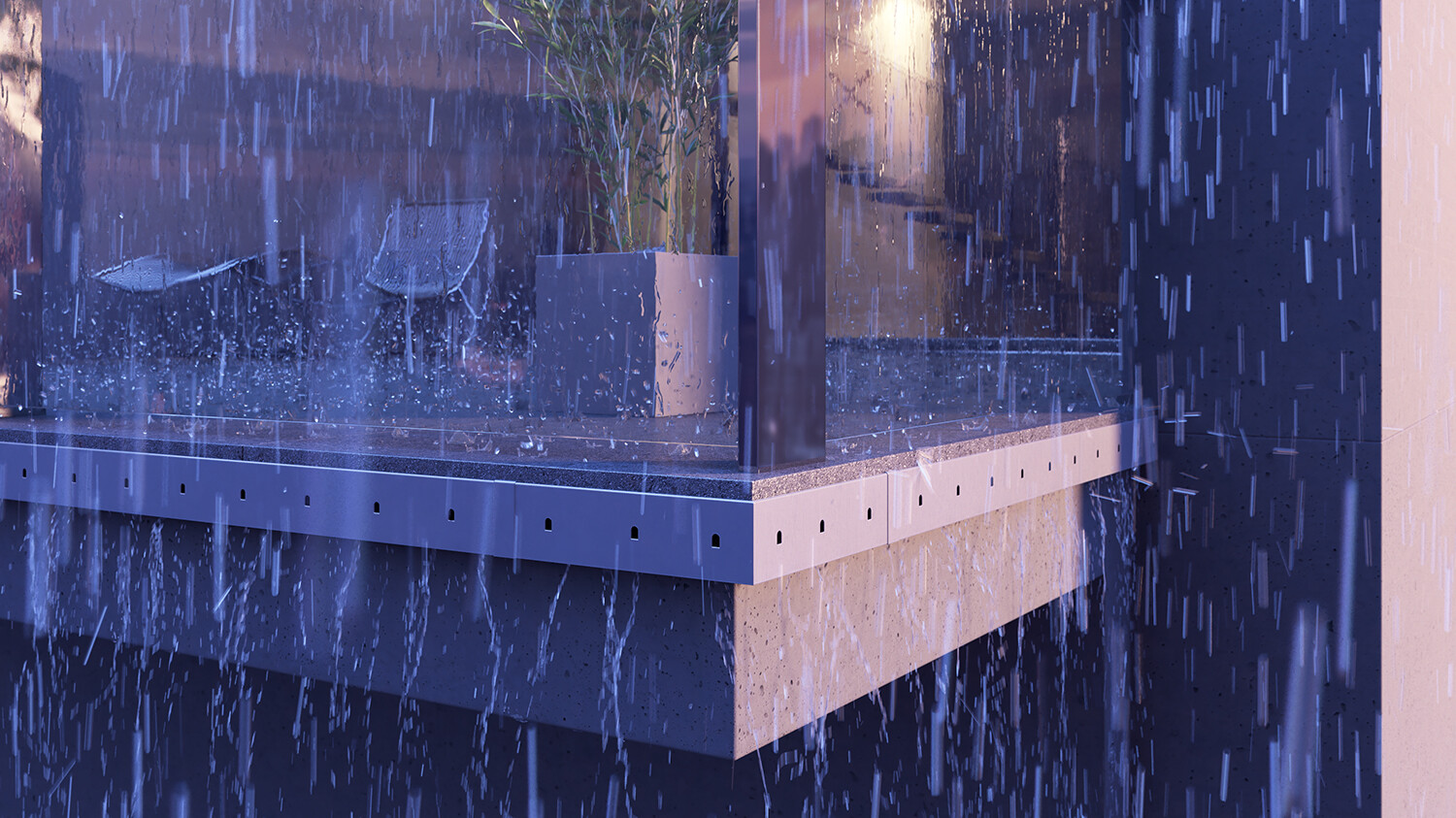 ArtStation - Rain Scene