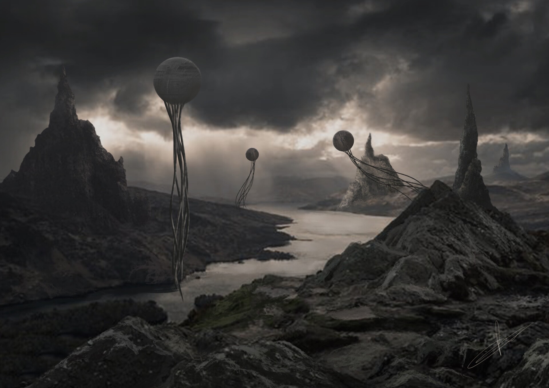 ArtStation - Mattepaint Alien