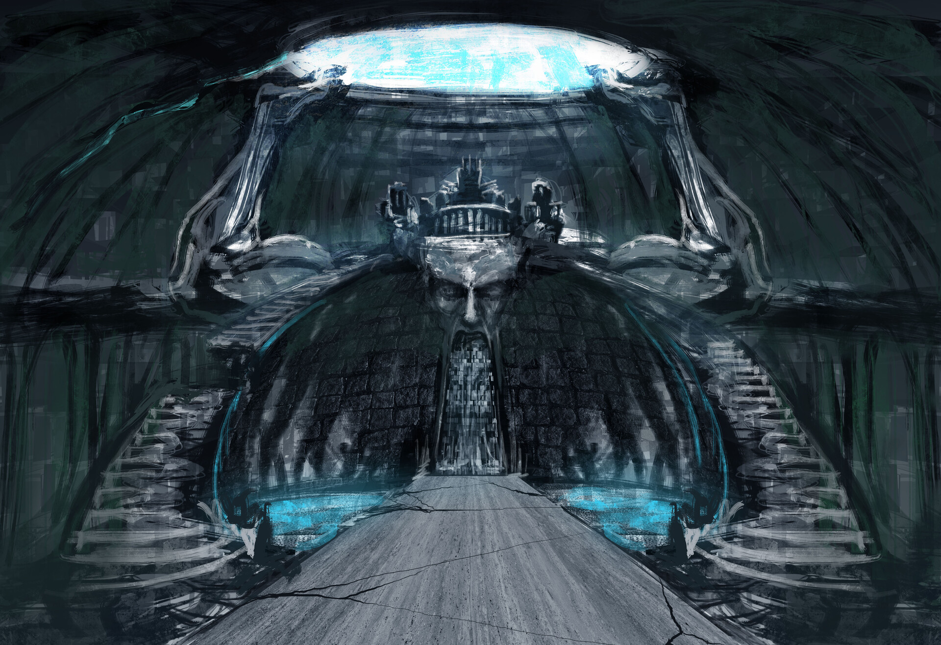 carlos balarezo - concept art for upcoming game 'lemurian warriors'