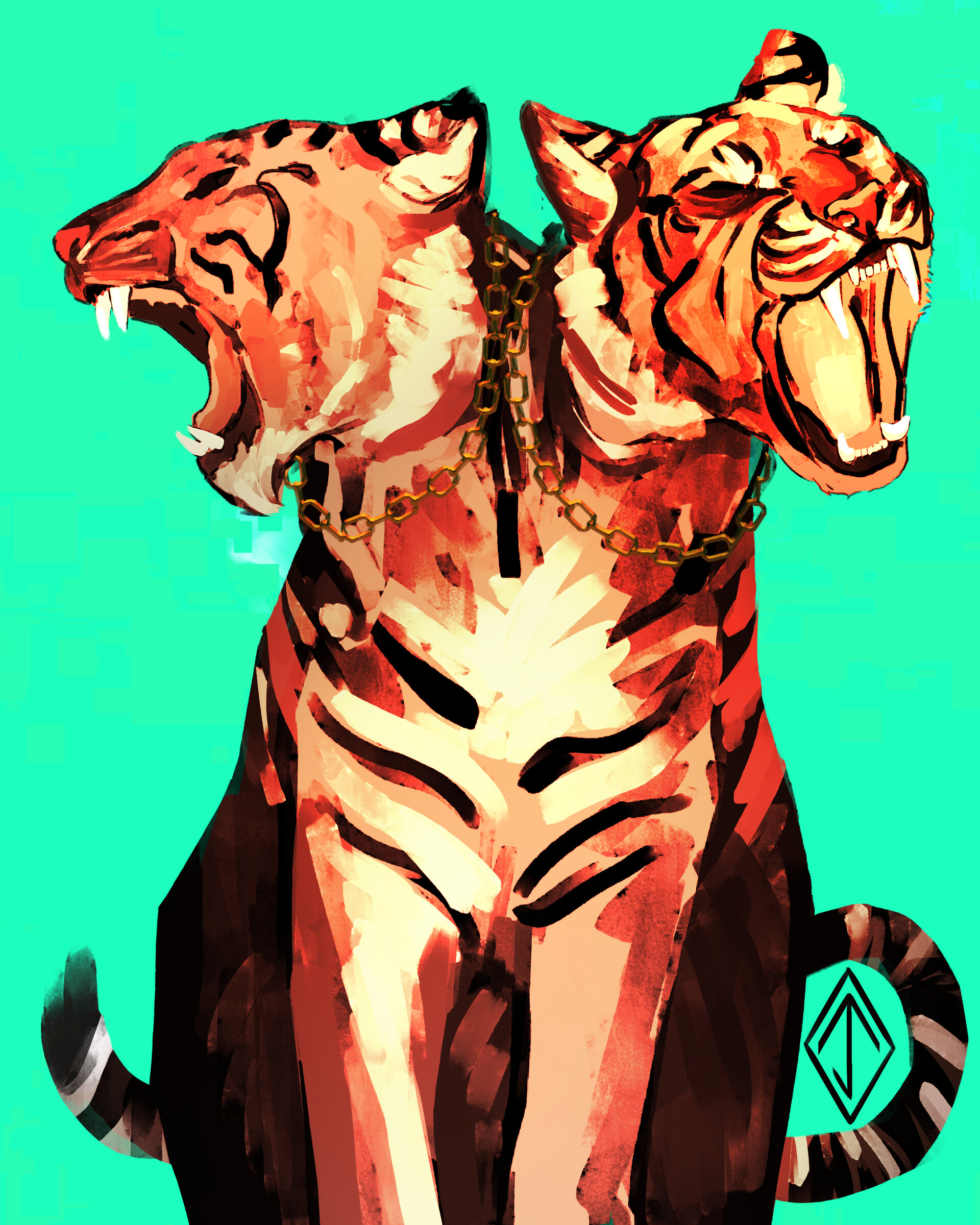 ArtStation - Two-Headed Tiger