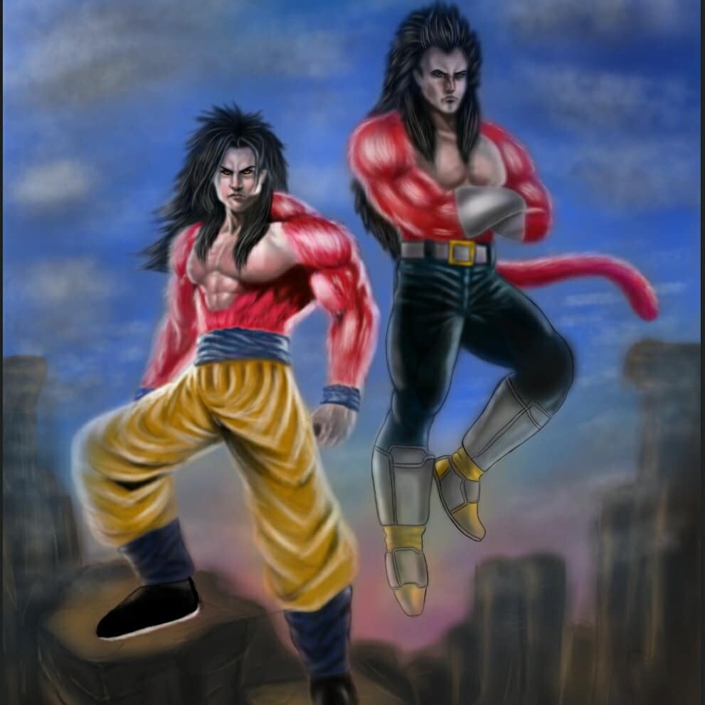 how to draw goku ssj4